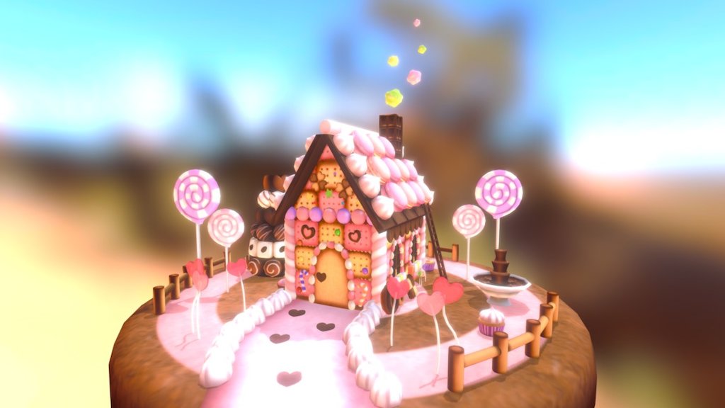 Candy House - 3D model by marozero [ab2ffa2] - Sketchfab