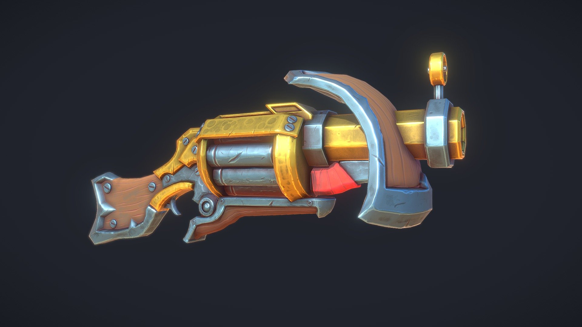 Stylized Shield Rifle - 3D model by JesseH (@jesseheida) [ab3087d ...