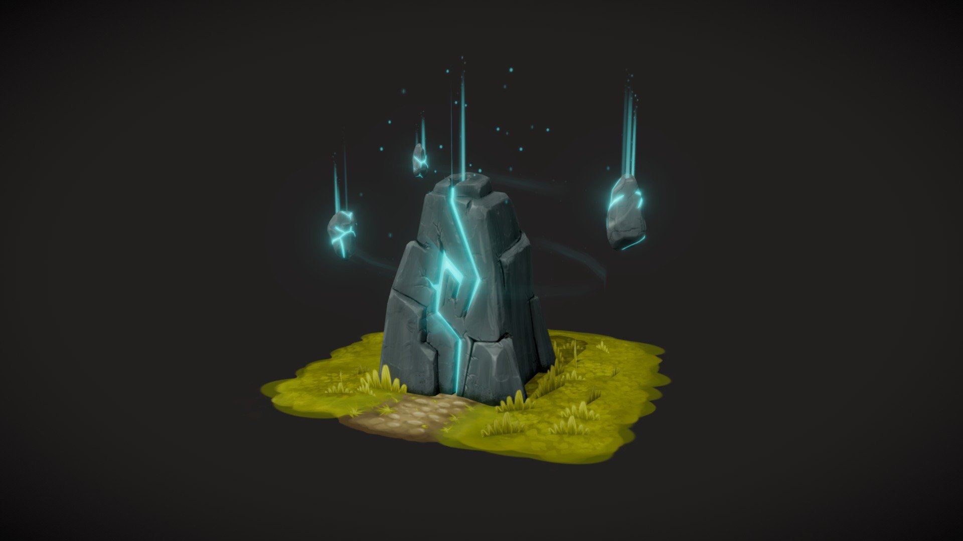 Magic rune stone - 3D model by davidteglassy [ab31083] - Sketchfab