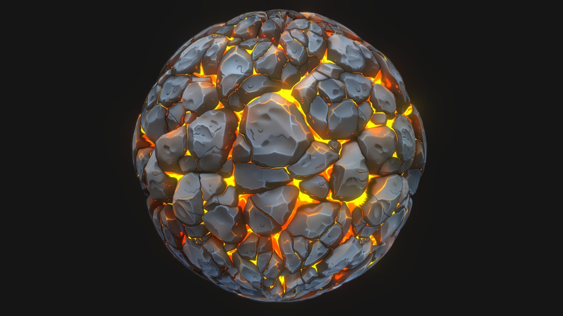 Stylized Lava Rock Seamless Texture - Buy Royalty Free 3D model by ...