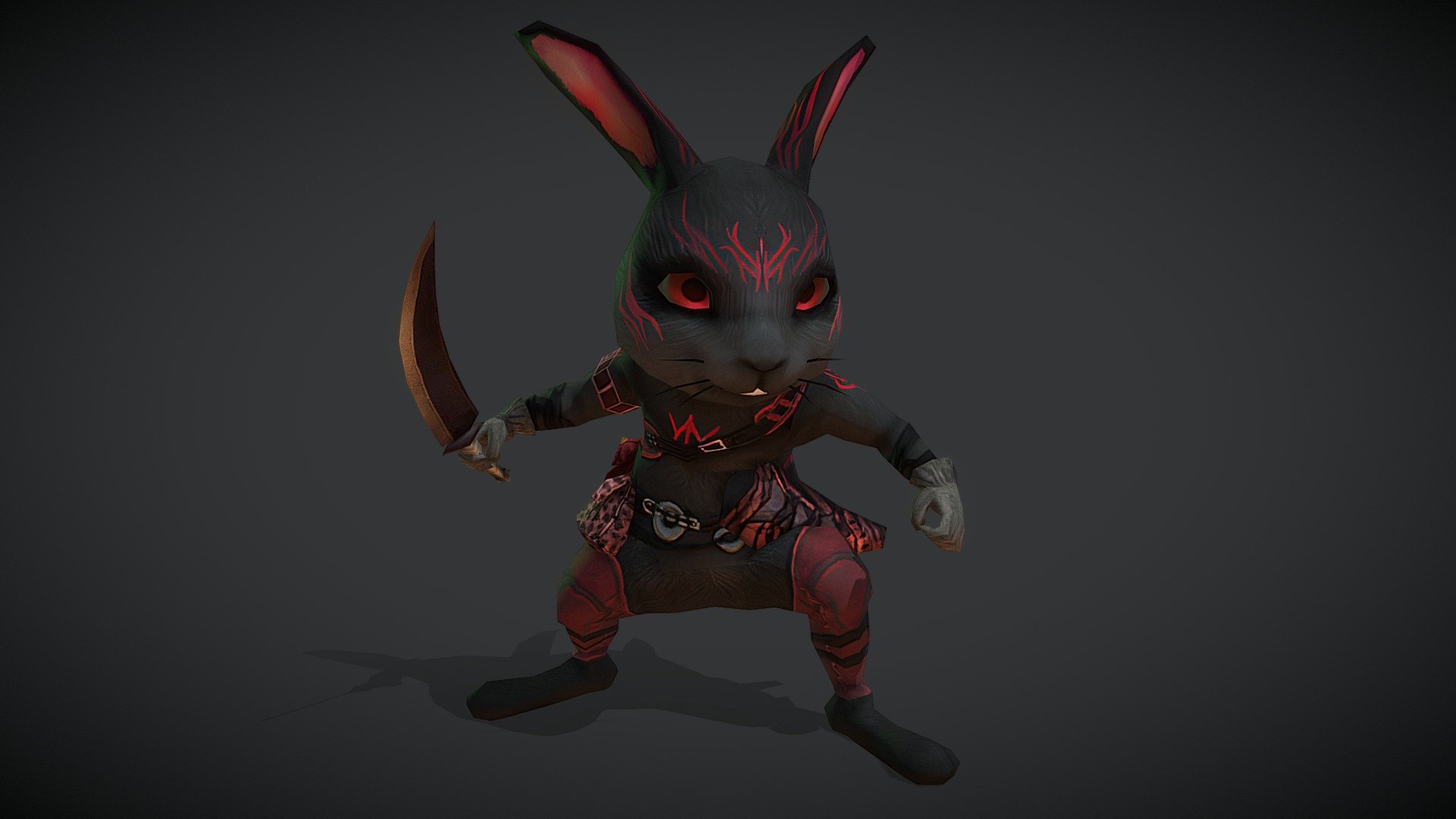 Rabbit Assassin A - 3D model by Tokiyoshi Takaya (@takayatokiyoshi ...