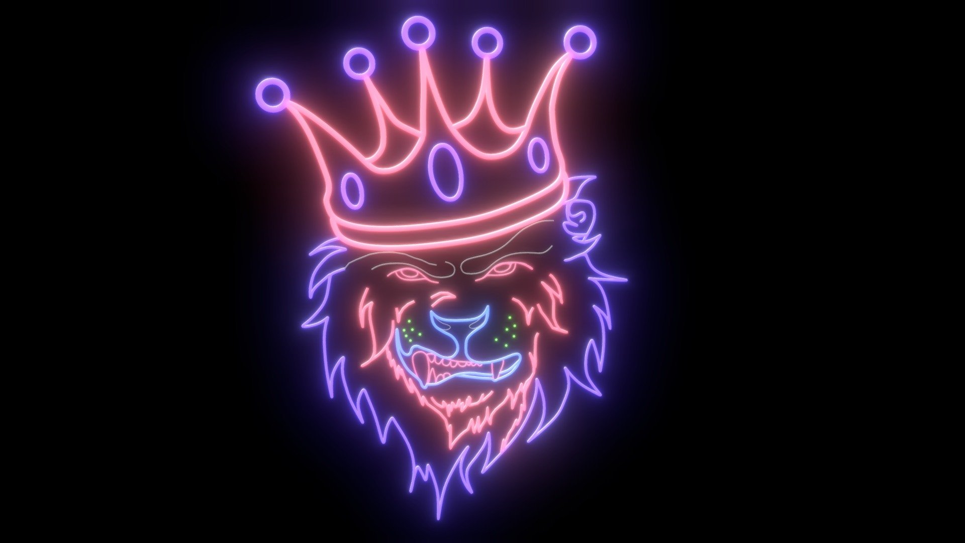 LION KING Neon Sign Wild Animal. - Download Free 3D model by ︻デ𝔃𝓲𝓪 ...