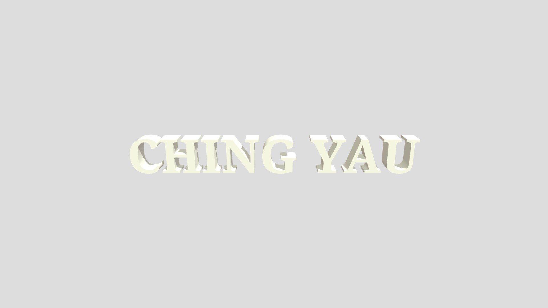 CHING YAU - 3D model by s210049 [ab38ada] - Sketchfab