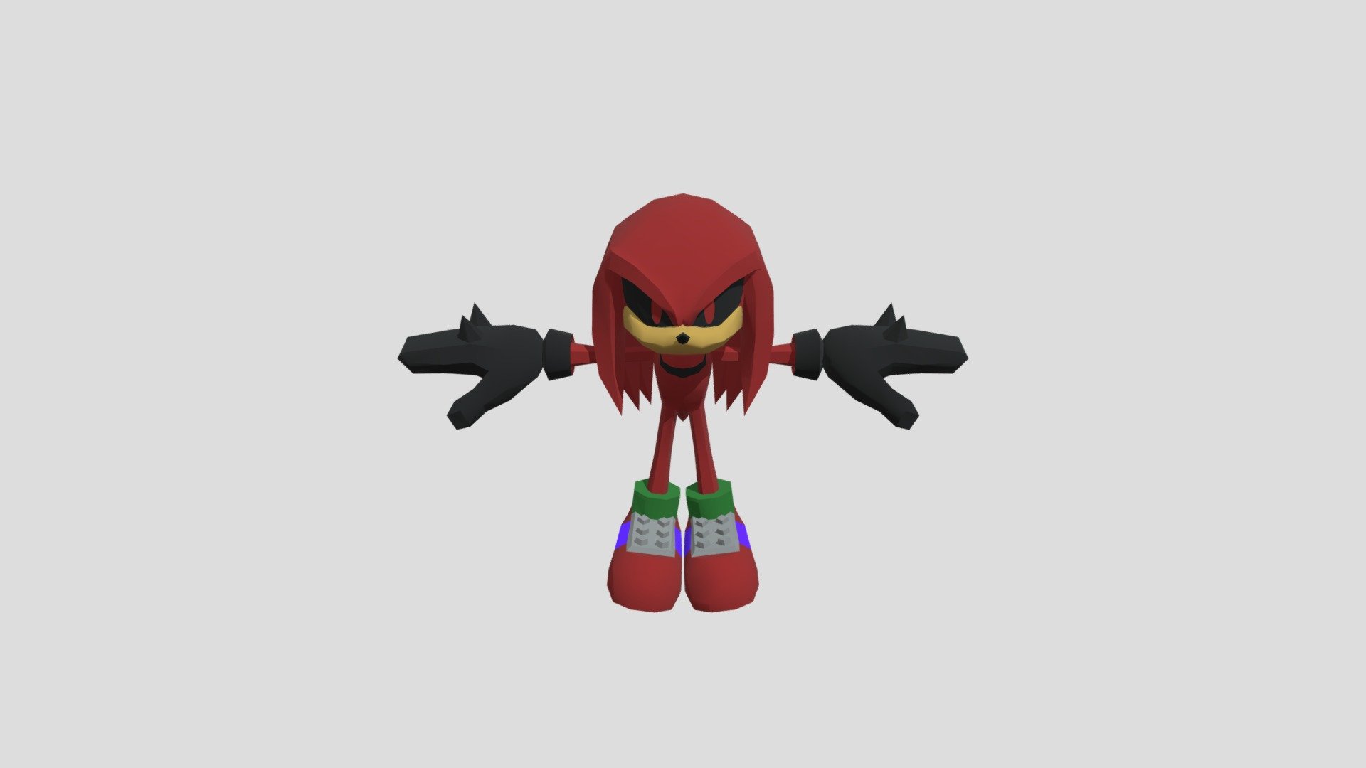 Knuckles.EXE - Download Free 3D model by SonicGaming (@RetardedGamer ...
