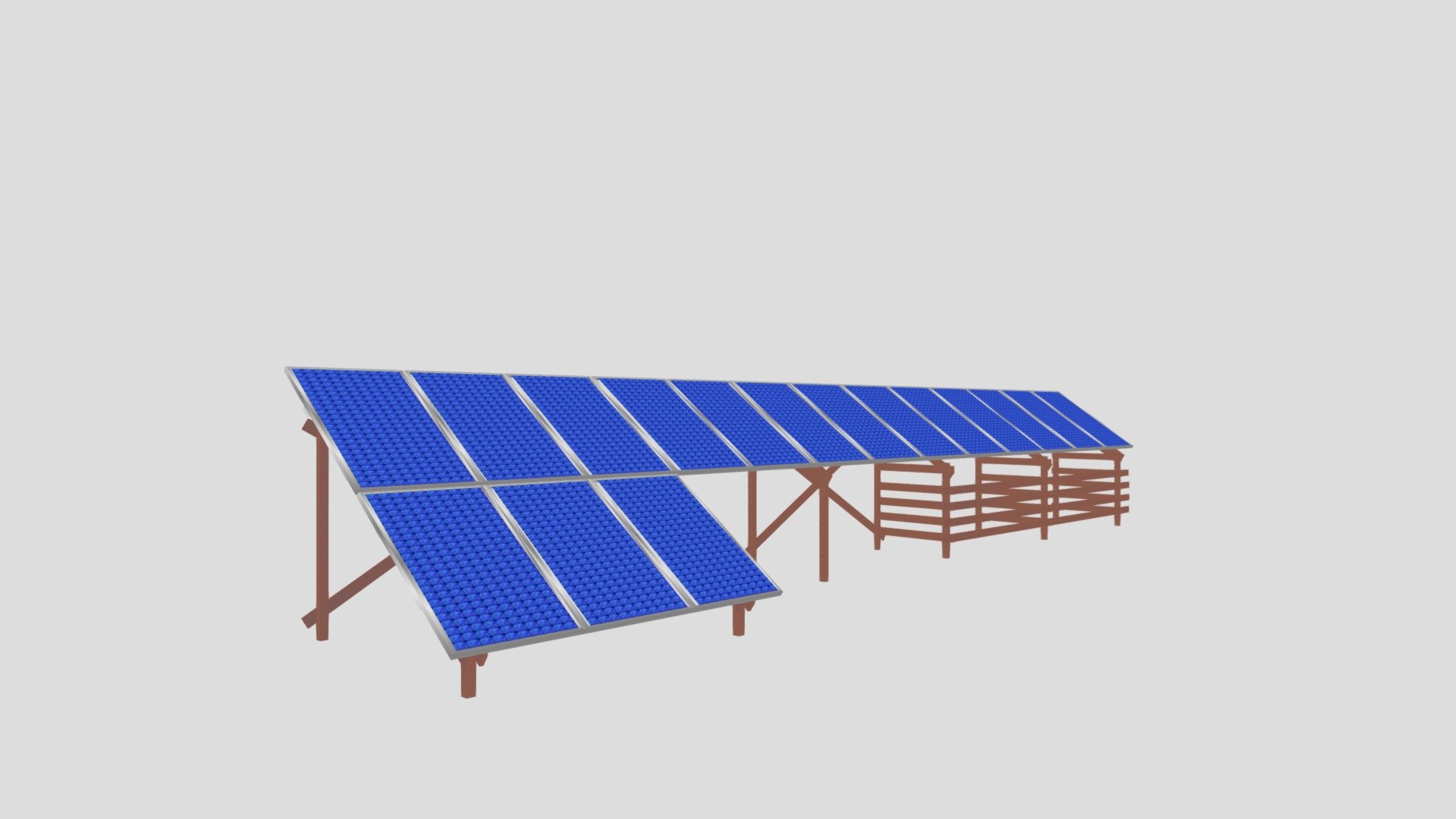 Constructie zonnepanelen/houtopslag - Download Free 3D model by ...
