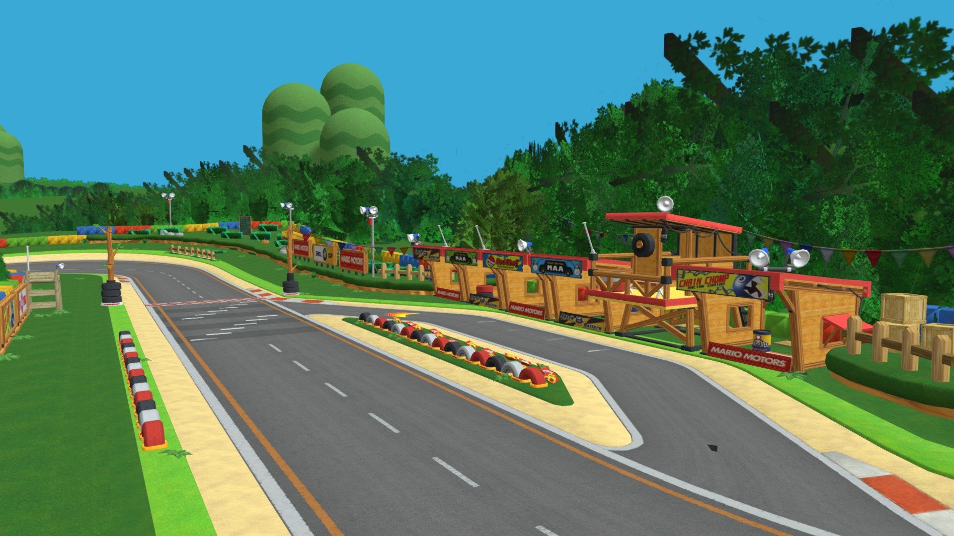 Wii U - Mario Kart 8 - GBA Mario Circuit - Download Free 3D model by H ...