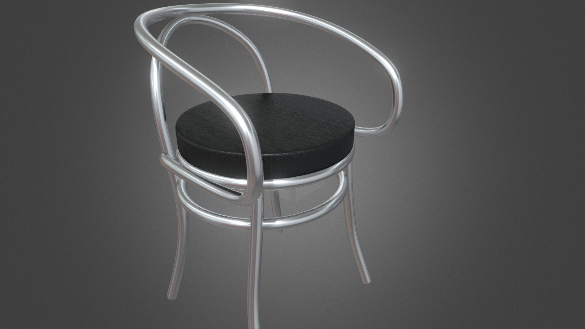 Steel chair - Download Free 3D model by Jonathan Comonal (@Natchioz.C ...