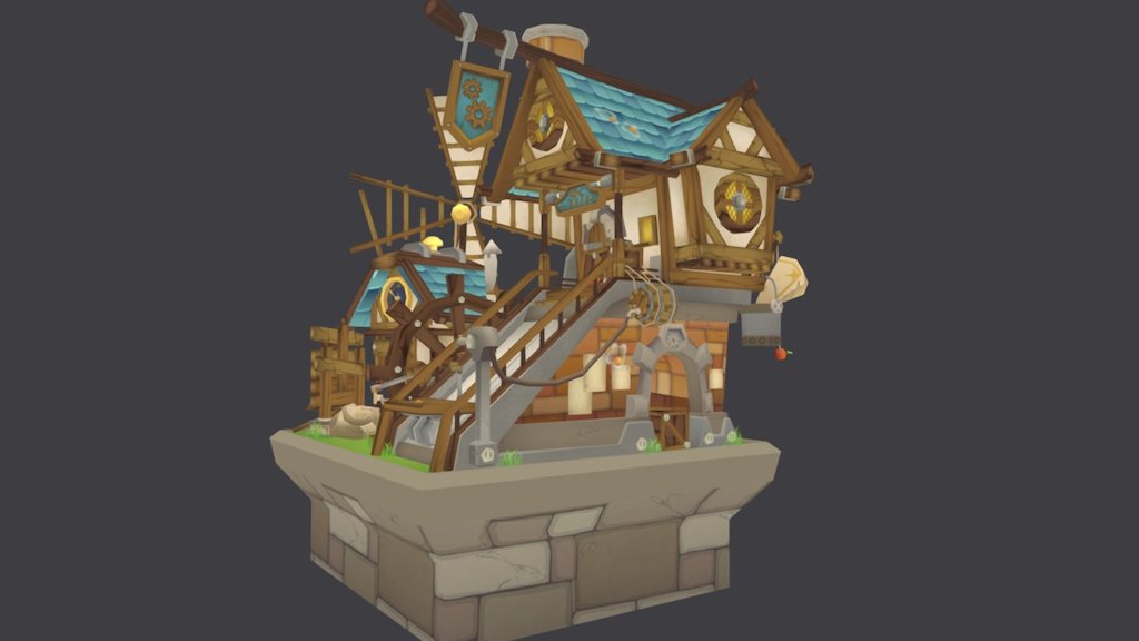 Inventor's House - 3D model by Zoe (@zoethorogood) [ab3f7cf] - Sketchfab