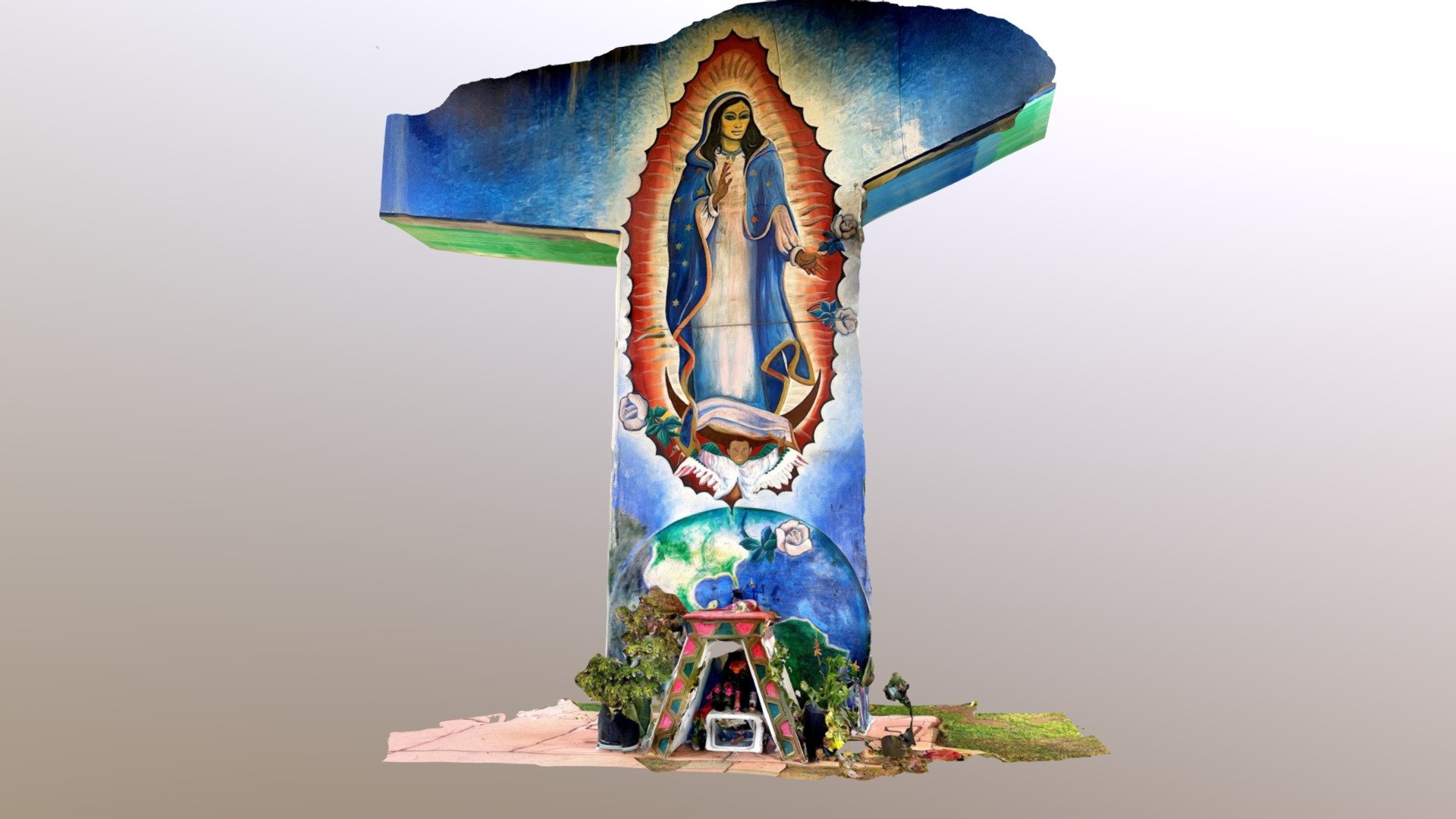 Virgen de Guadalupe / Coatlicue - 3D model by Keith Ito (@keithito ...
