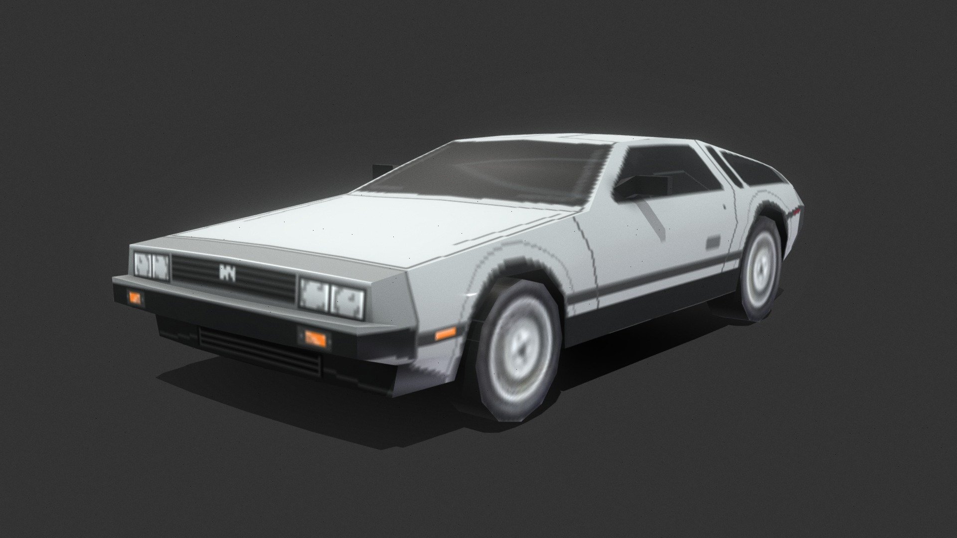 Delorean DMC 12 PS1 lowpoly - 3D model by Blue3D (@Blueberry12 ...