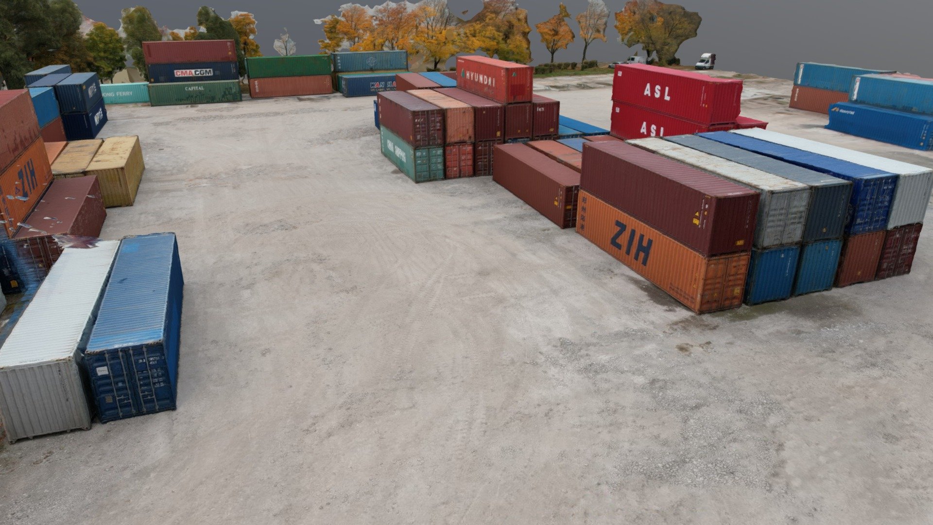 Container Yard 001 Light 3m - 3D model by monkeyflow [ab43692] - Sketchfab