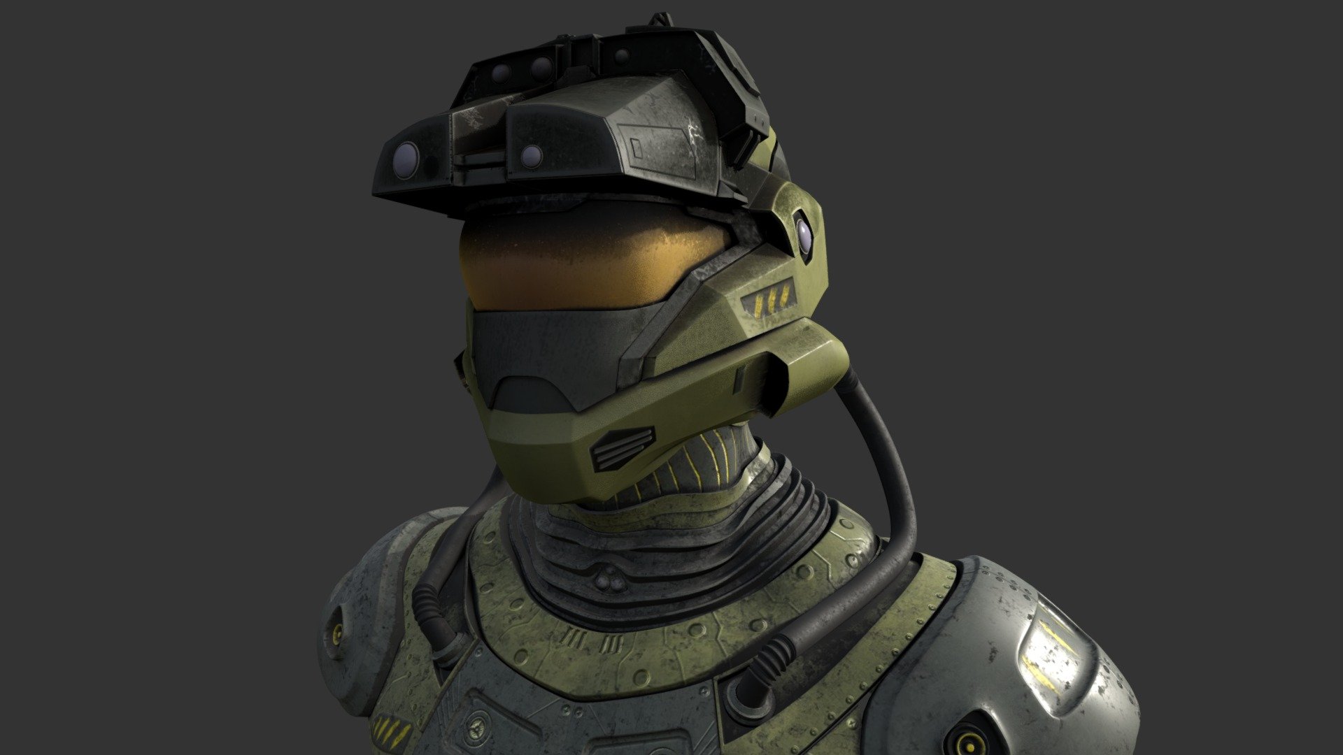 Soldier of the future. - 3D model by Luca (@luca.patane90) [ab4381a ...