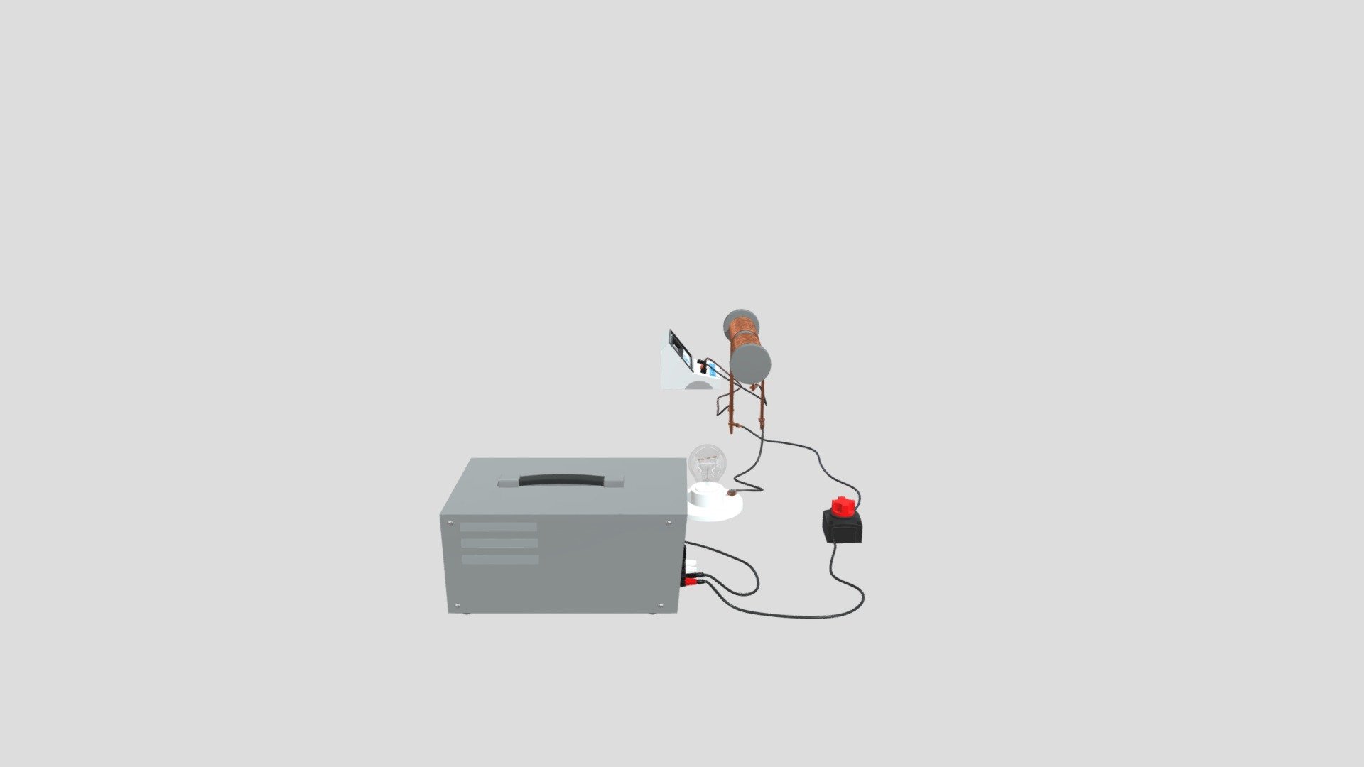Electromagnetic_induction - 3D model by roldan.23y [ab4395c] - Sketchfab