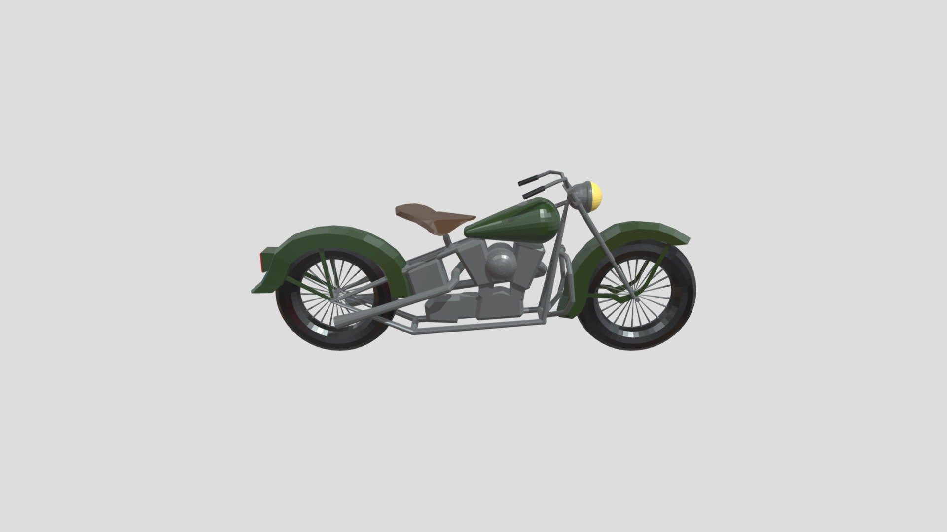 Low Poly Vintage Motorcycle - Download Free 3D model by HotdogHitman ...
