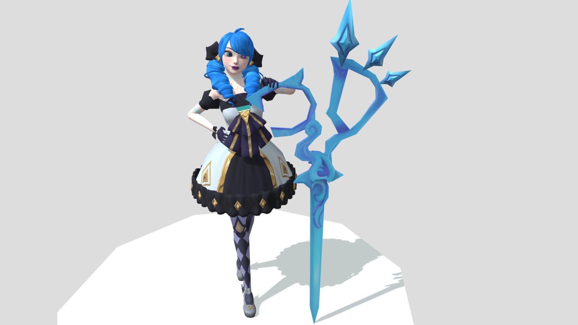 Gwen Modeling - 3D model by Camilla (@kimjiin3069) [ab45fdd] - Sketchfab
