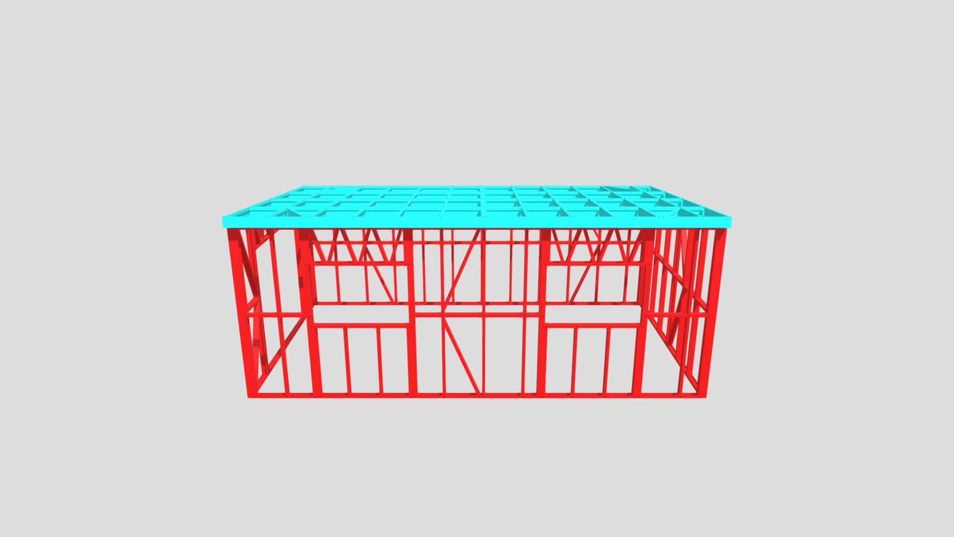 Robertson Shed - 3D model by Steel Frame Solutions Limited (@sfs_ltd ...