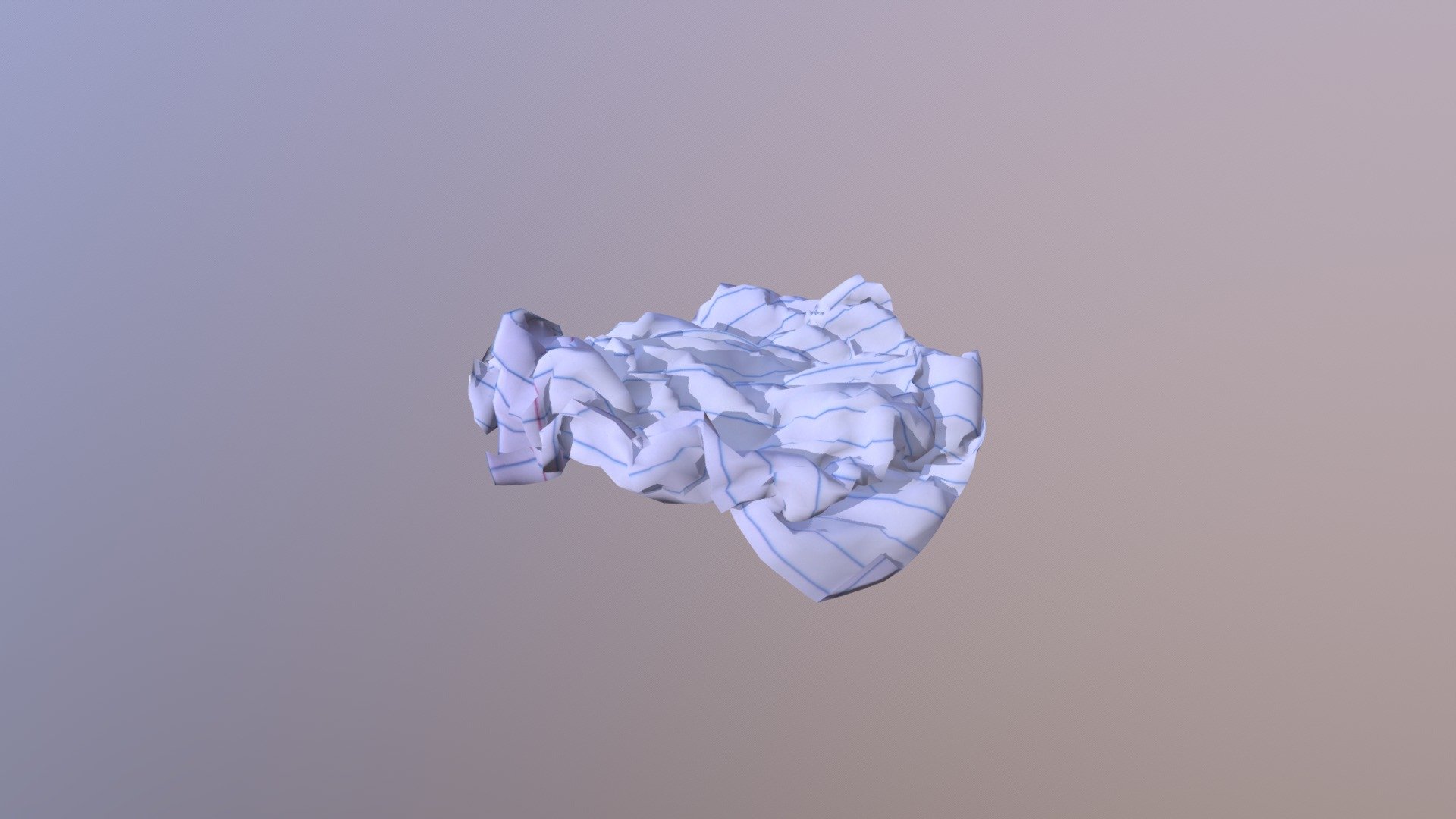 Crumbled Paper - 3D model by jeshmine [ab46217] - Sketchfab