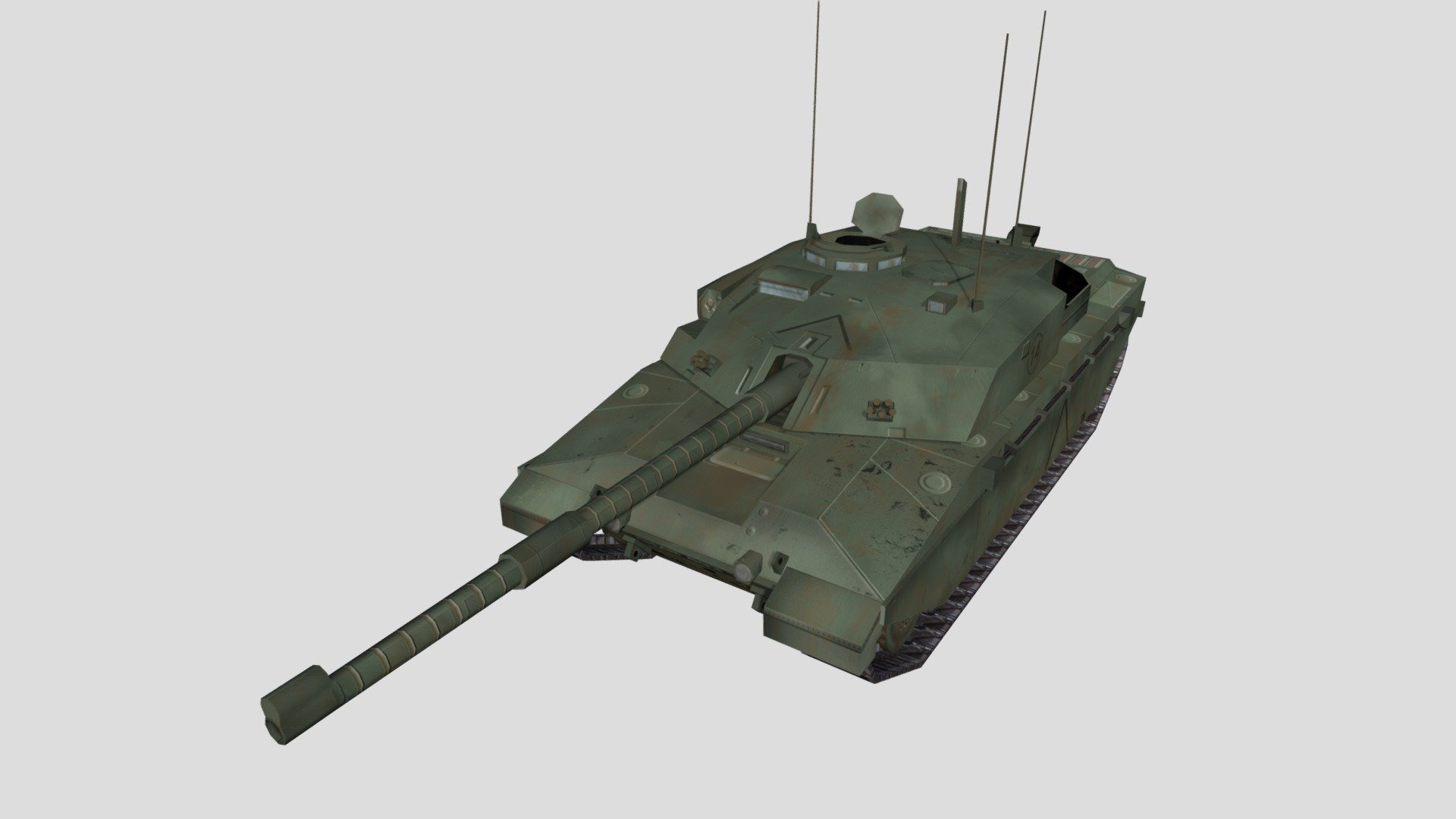 Low poly Challenger Mk1 Main Battle Tank - Buy Royalty Free 3D model by ...