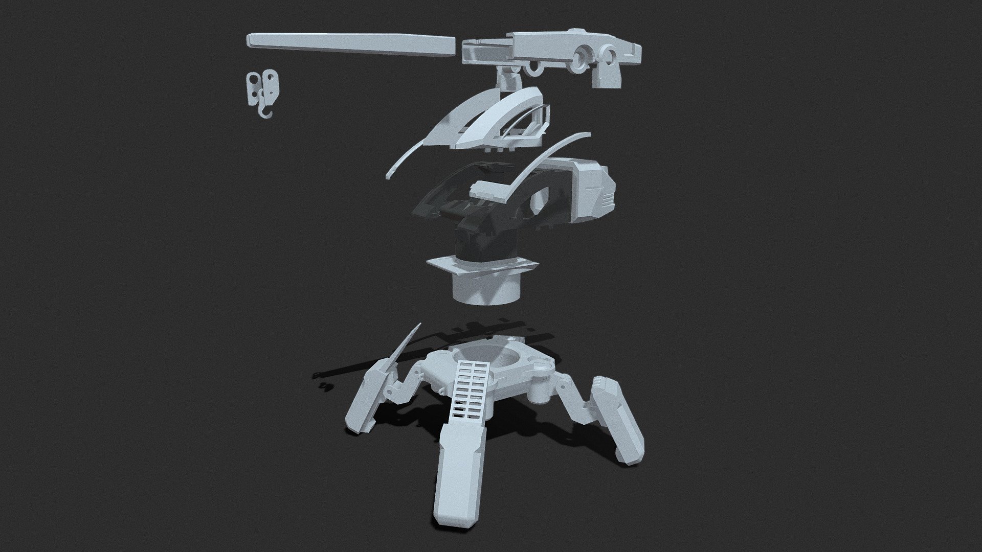 3D Printable Mech - Buy Royalty Free 3D model by Jonas Prunskus (@JPrun ...