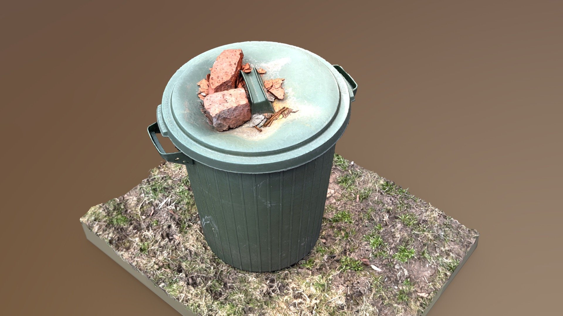 Garbage can - Download Free 3D model by Laurenthetu [ab49e2e] - Sketchfab