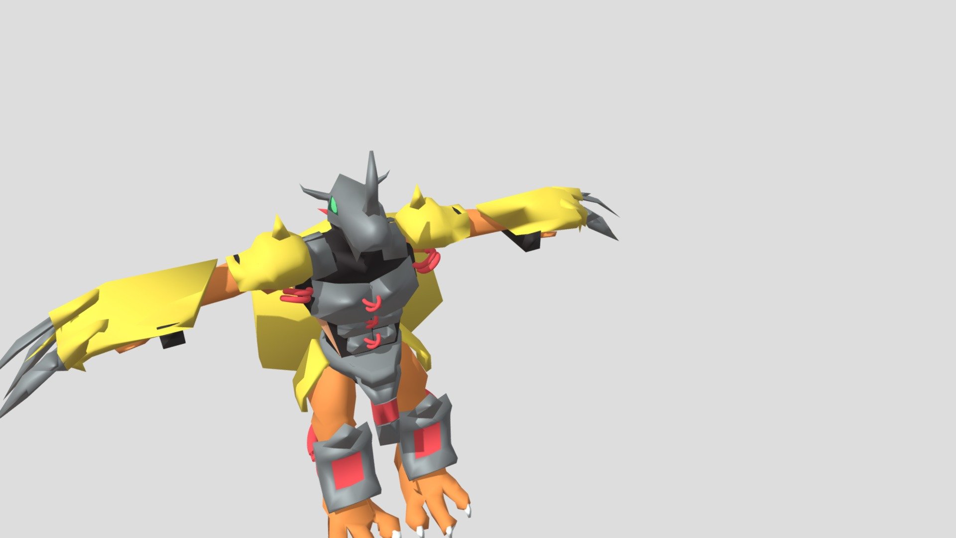 WarGreyMon - Download Free 3D model by hdbanks1 [ab4b4b2] - Sketchfab