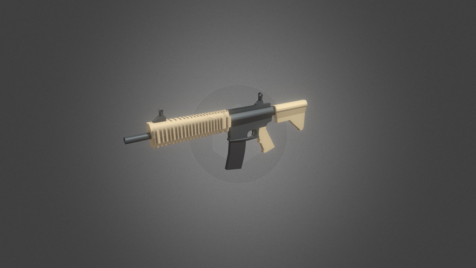Low Poly MK18 - 3D model by Andreww1151 [ab4ba89] - Sketchfab