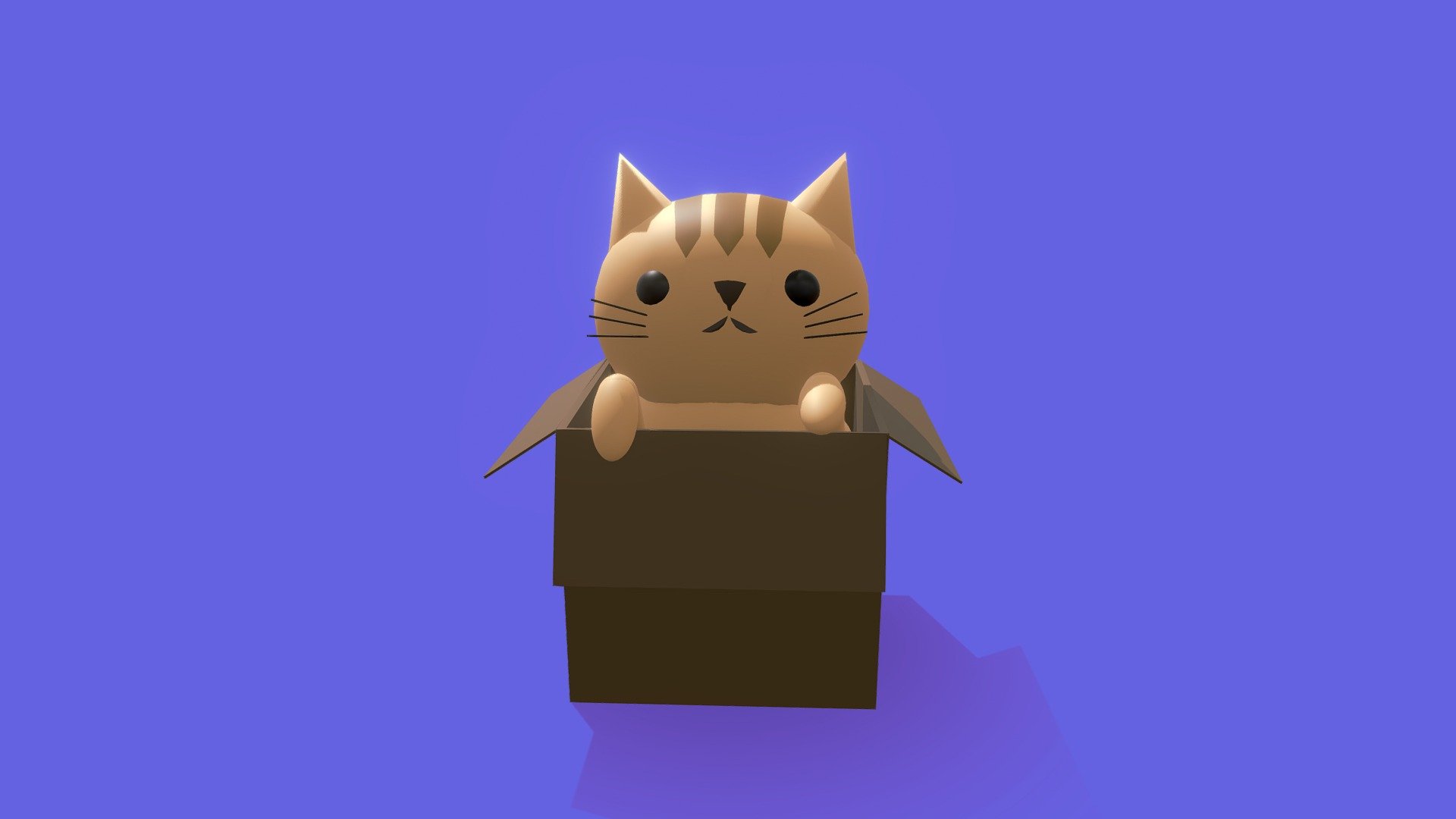Cat In A Box - 3D model by slack5 [ab4d8bf] - Sketchfab
