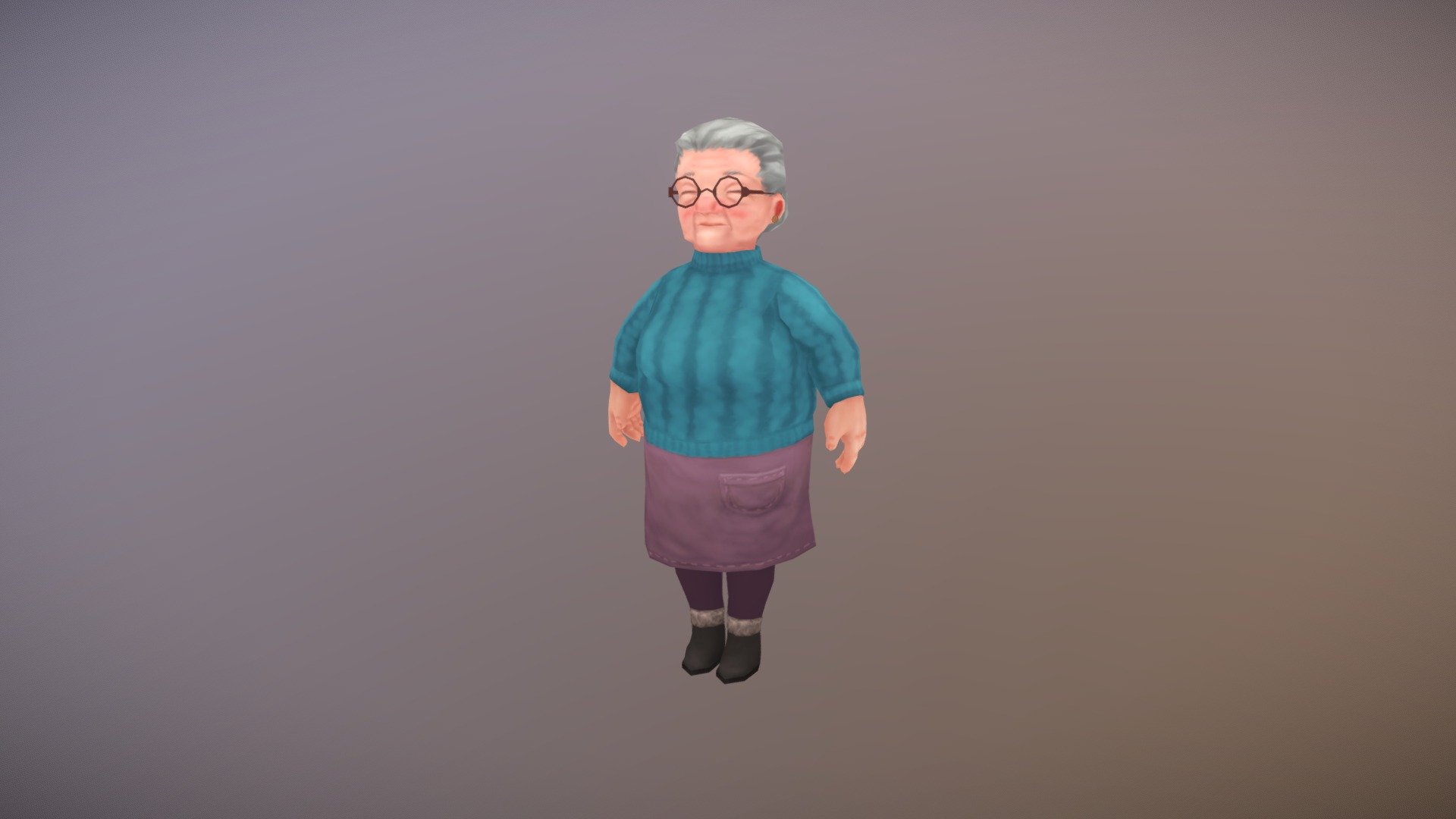 Old Lady - Buy Royalty Free 3D model by TiZeta [ab4dbae] - Sketchfab Store