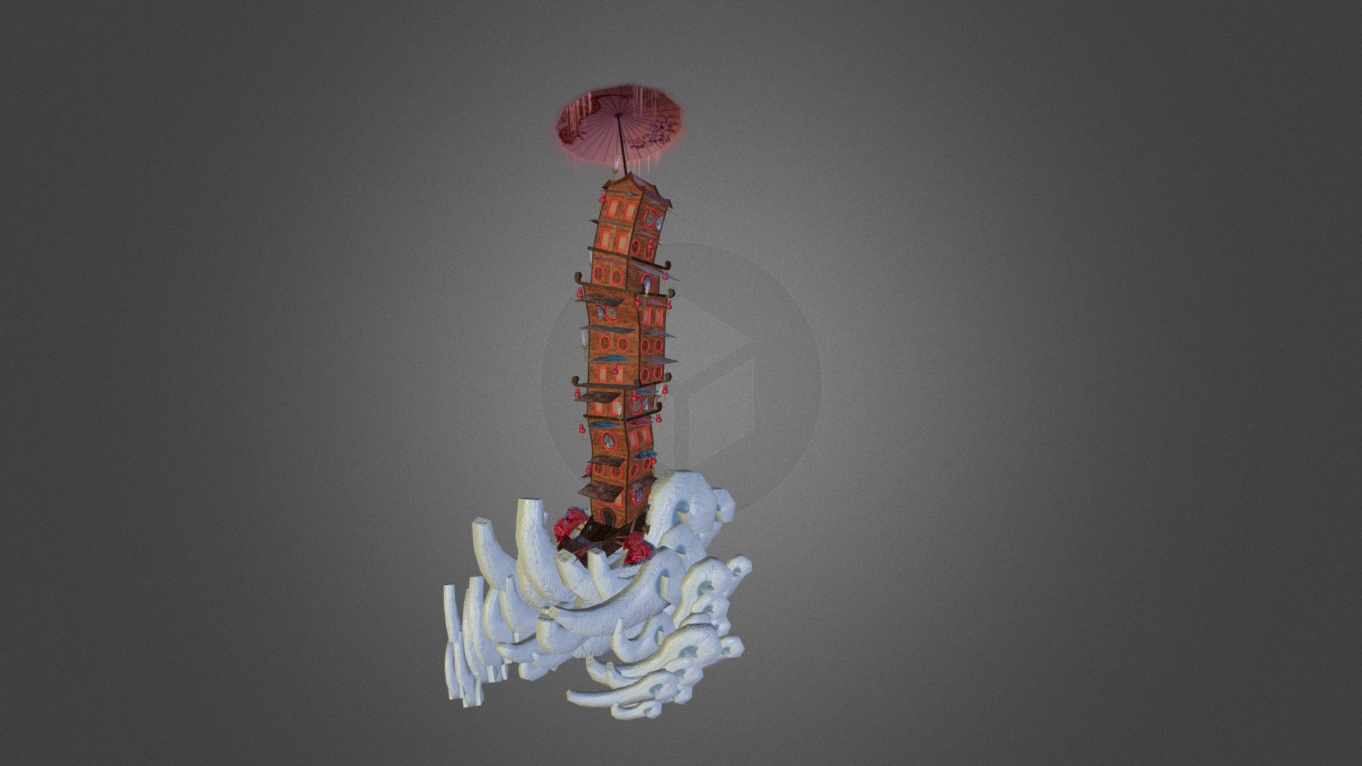 Chinese Cart - 3D model by snakos [ab4f69e] - Sketchfab