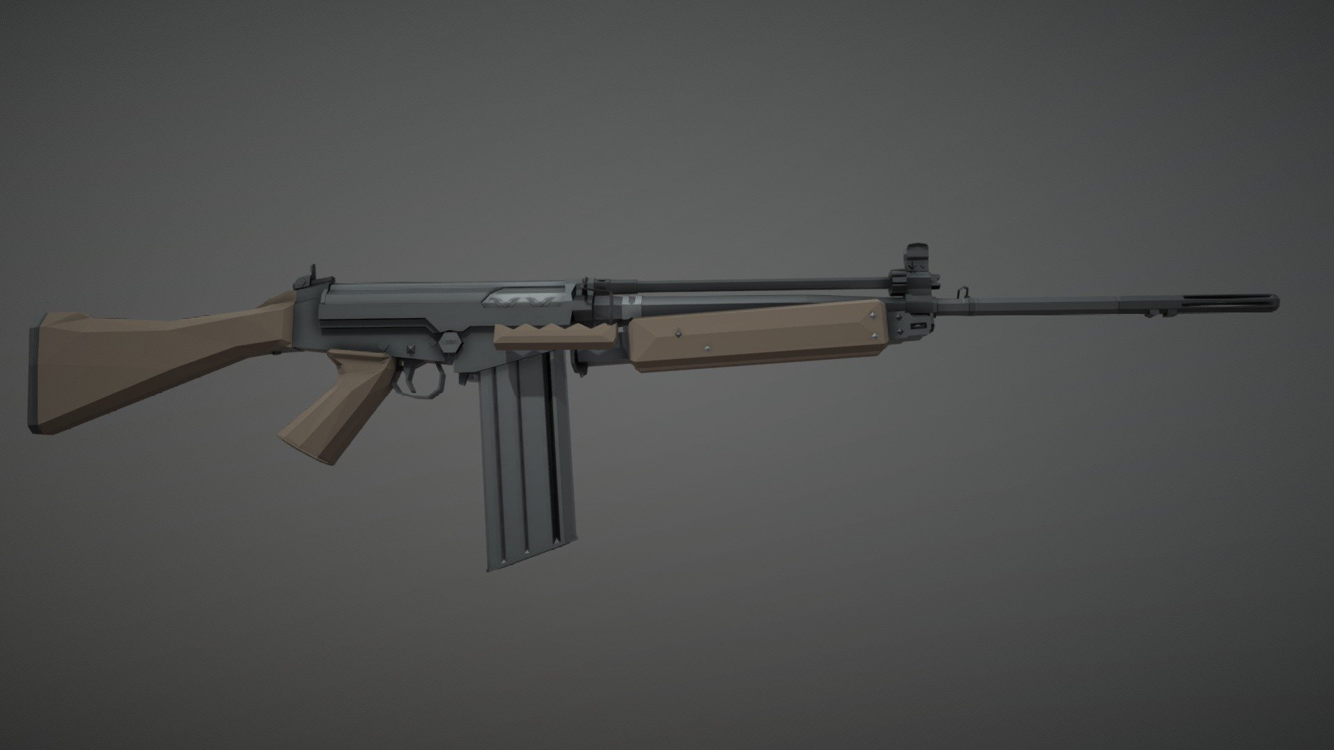 low-poly Australian L2A1 SAR - Download Free 3D model by notcplkerry [ab50a7c] - Sketchfab