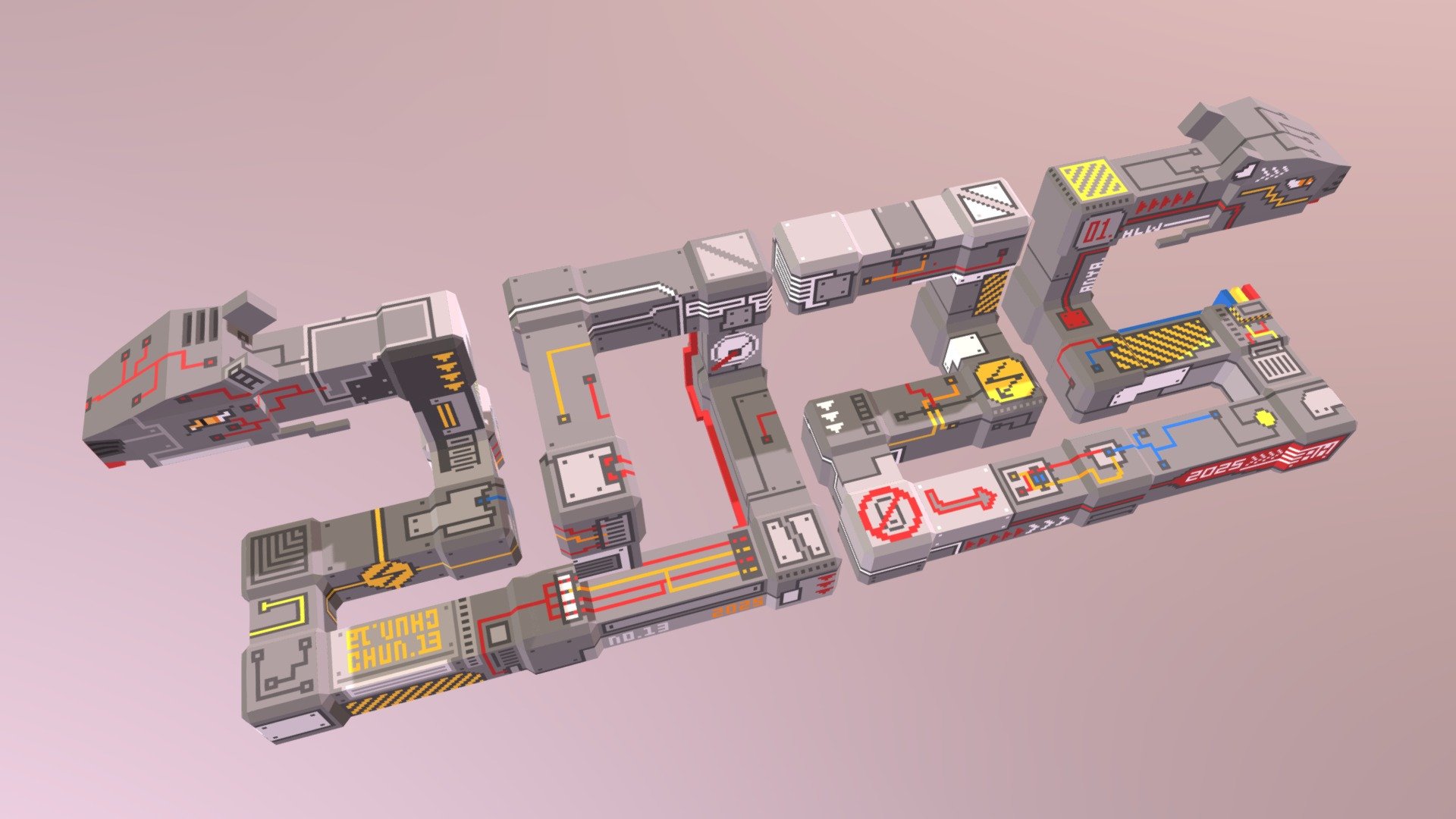 【HLW work】2025 cyberpunk snake year - 3D model by HLWWWW [ab52a27 ...