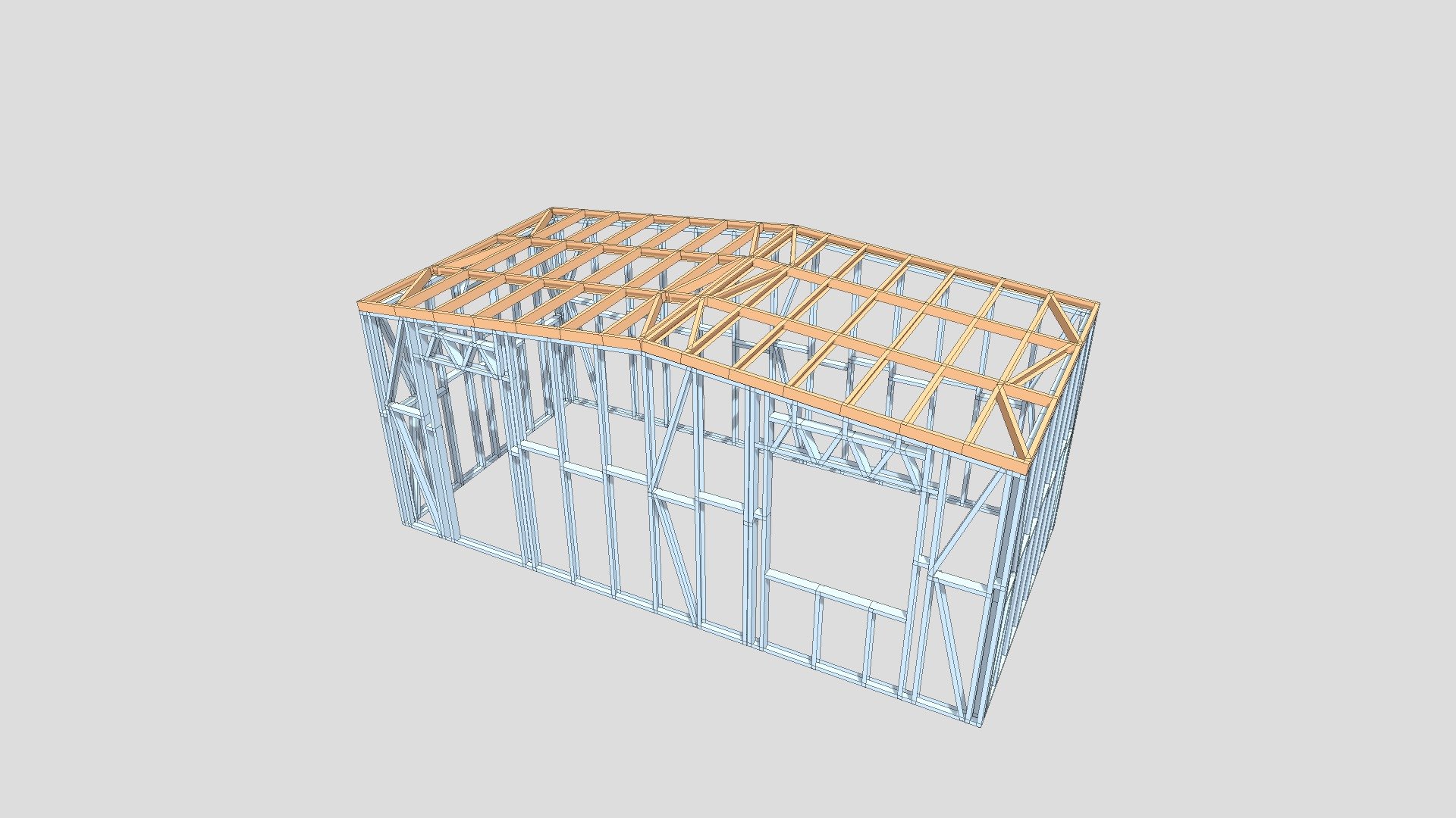 BoxHead 6X3 Lunch Shed 2.4H - 3D model by Stathatos [ab5453e] - Sketchfab