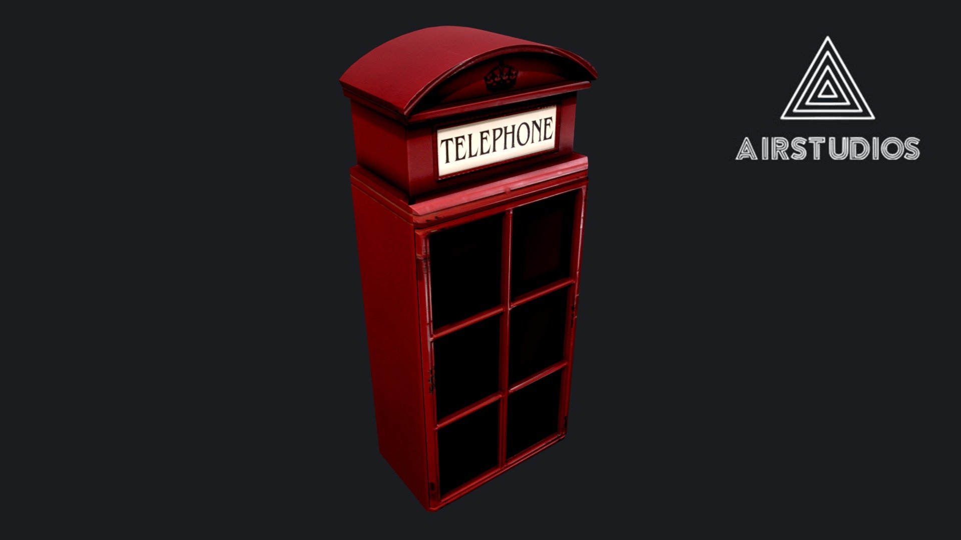 English Phone Booth - Key Holder Box - Buy Royalty Free 3D model by ...