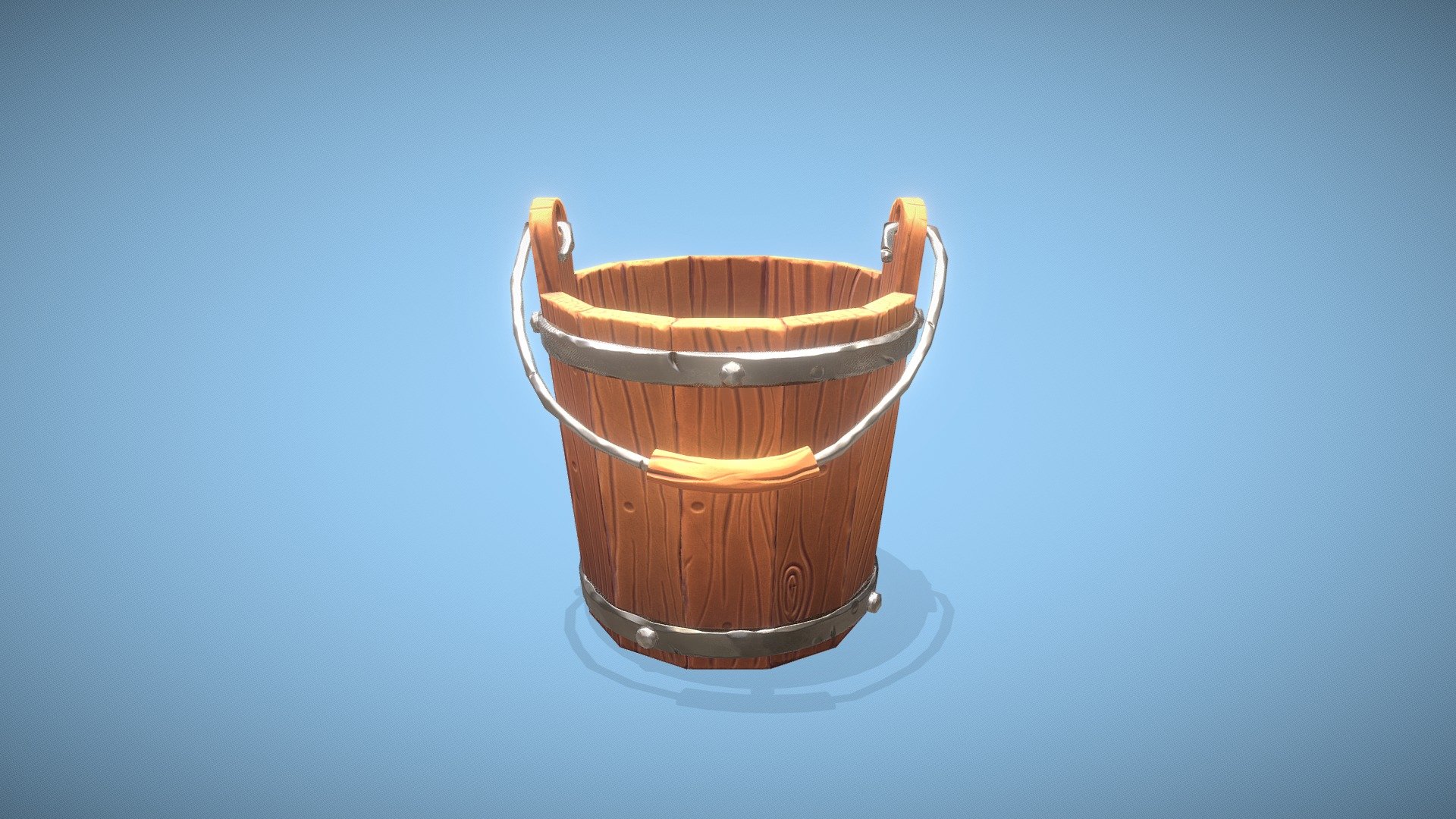 Stylized Wooden Bucket - Download Free 3D model by Lokeig [ab57d70 ...