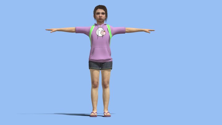 T-pose 3D models - Sketchfab