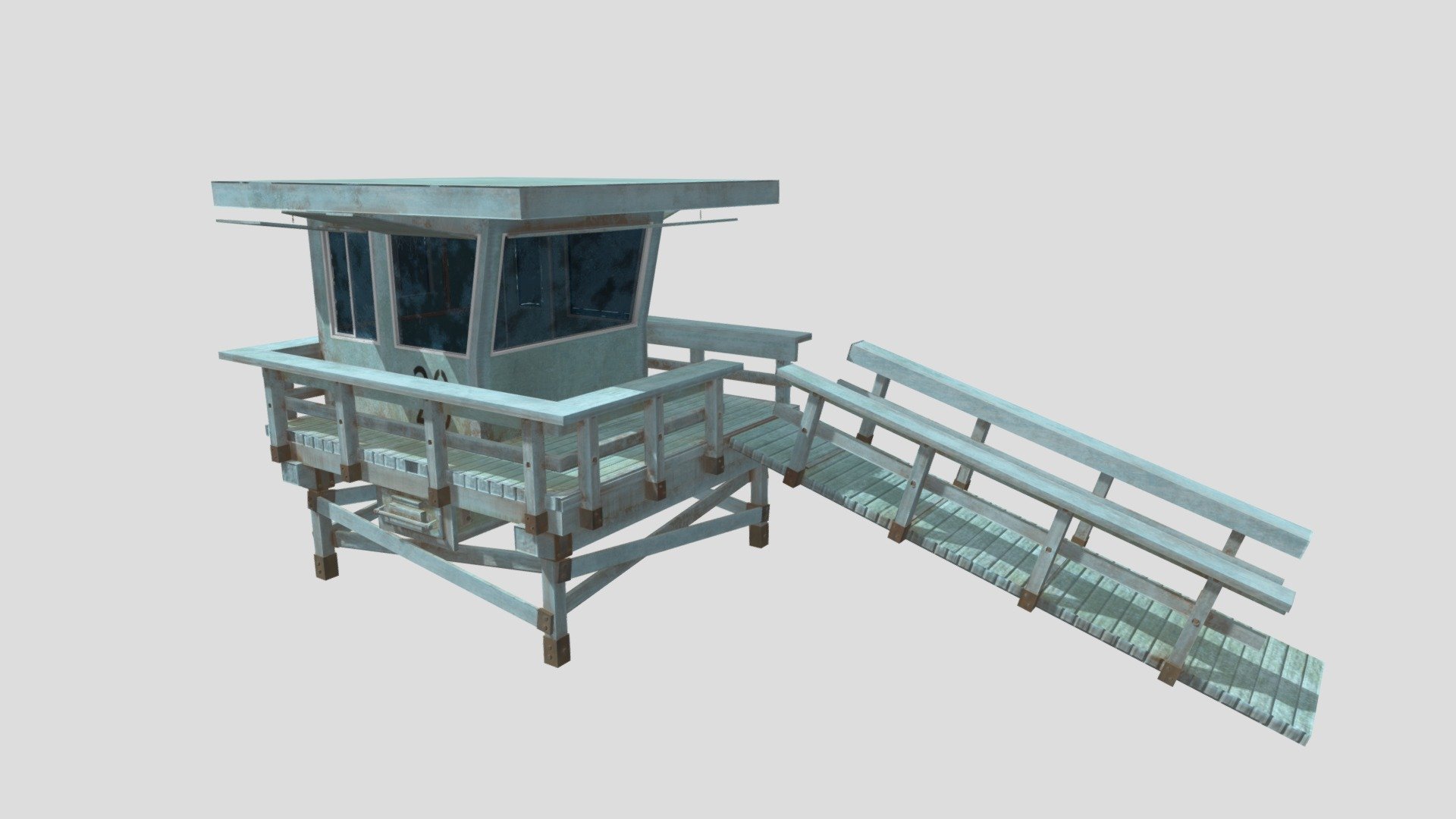 Lifeguard Post - 3D model by AdamMcEvoy [ab5beb2] - Sketchfab