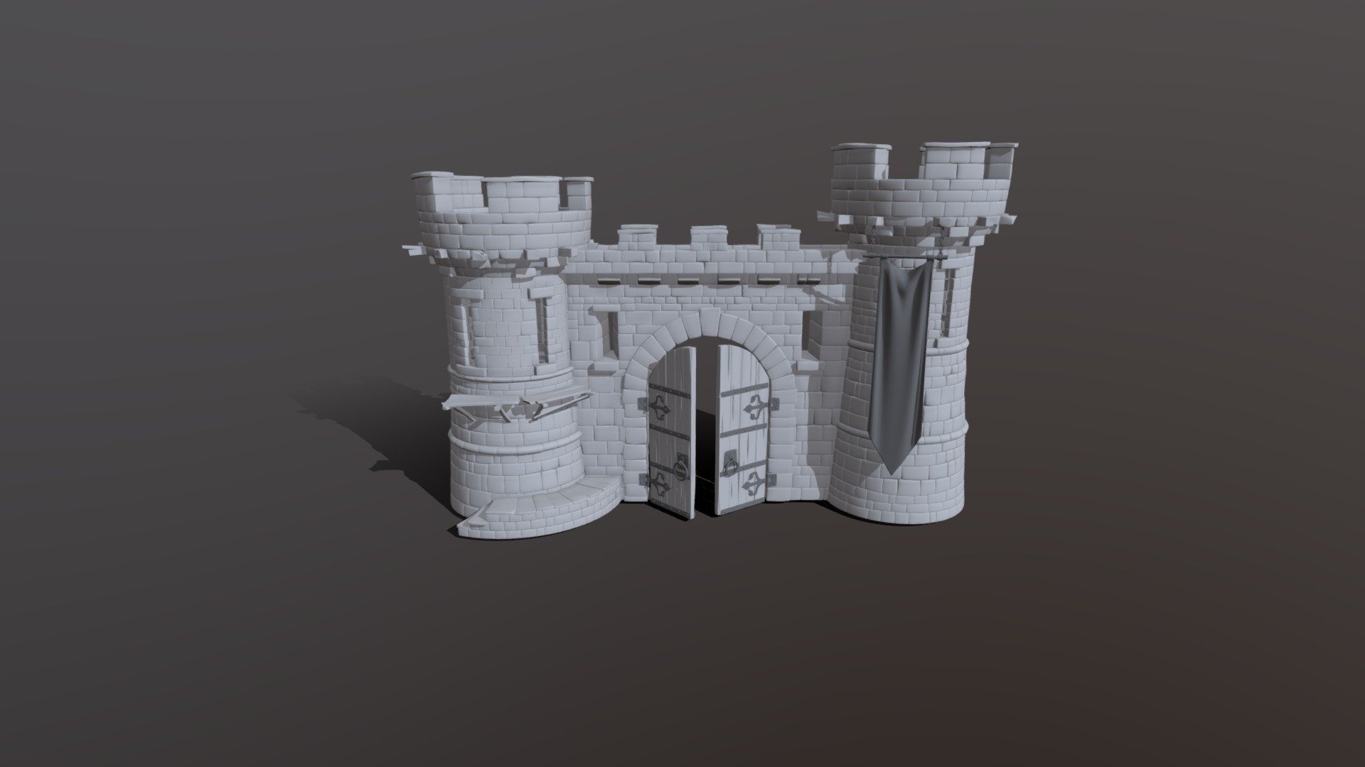 Wall Gate - 3D model by Loik_dm [ab5fd70] - Sketchfab