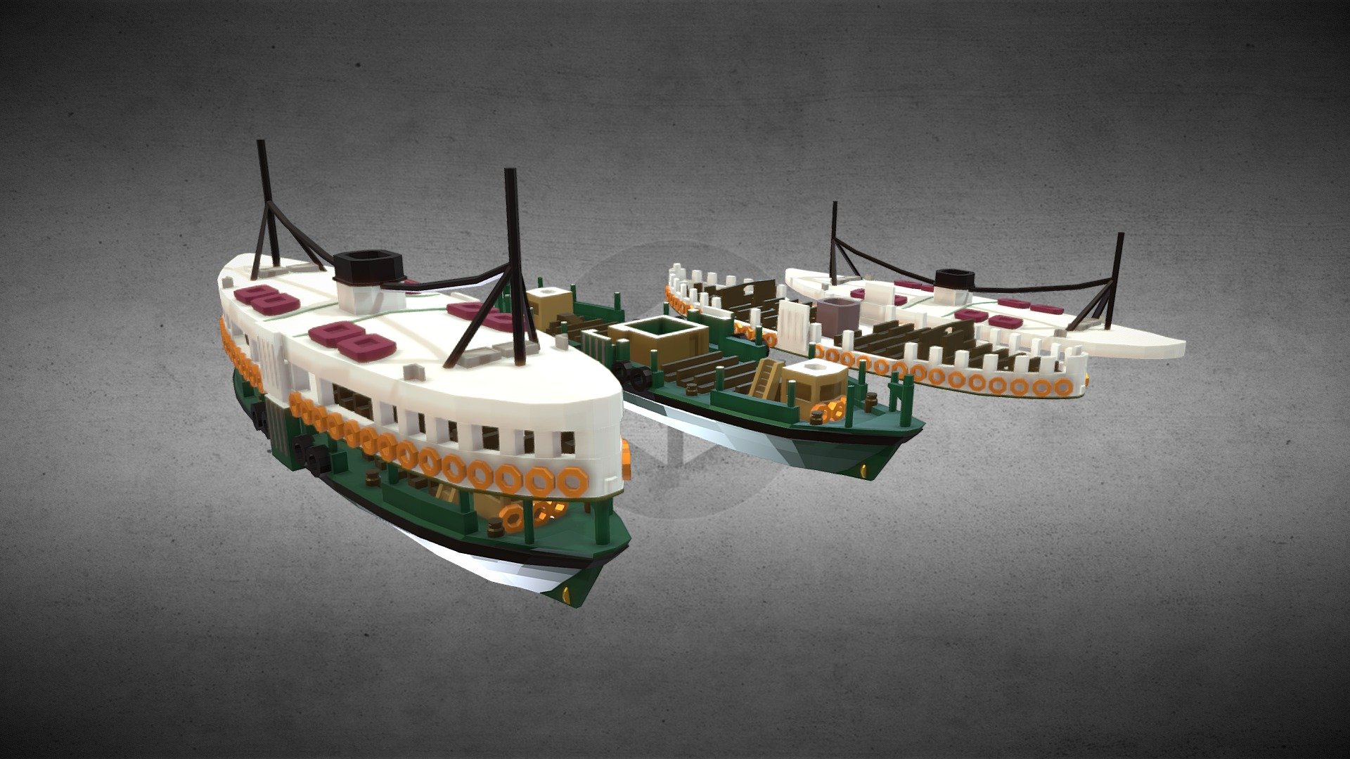 1_400 Star Ferry For 3D printing - Buy Royalty Free 3D model by ...