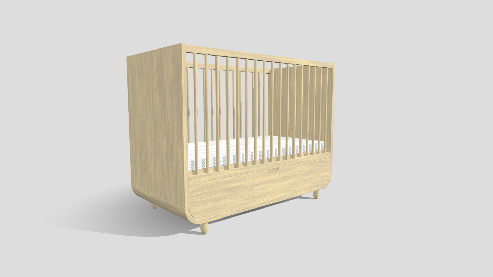 Baby cot - 3D model by JW3D (@jw_3d) [ab66879] - Sketchfab
