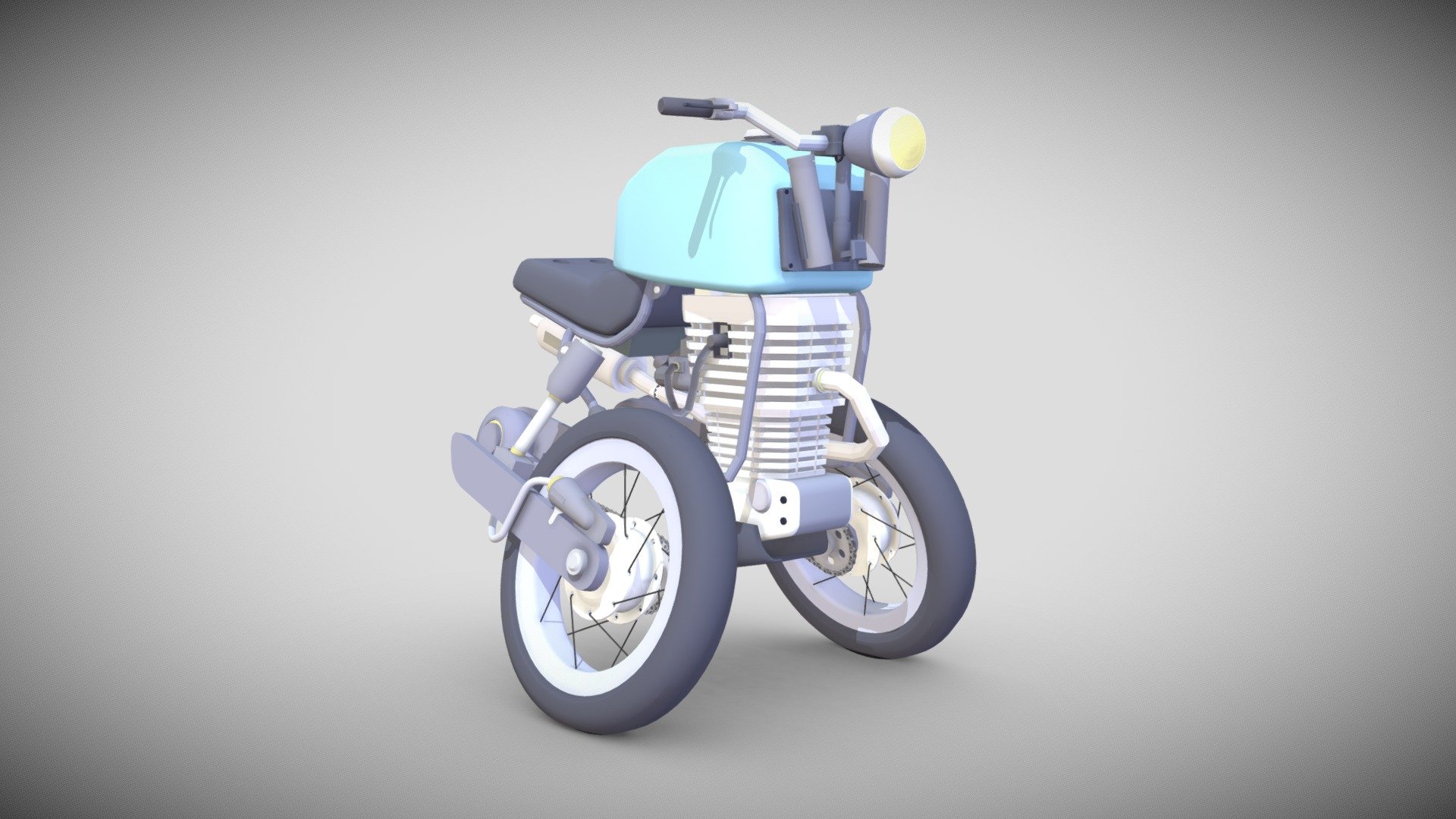 Strange motorcycle - 3D model by SHURACT (@shurax) [ab683e9] - Sketchfab