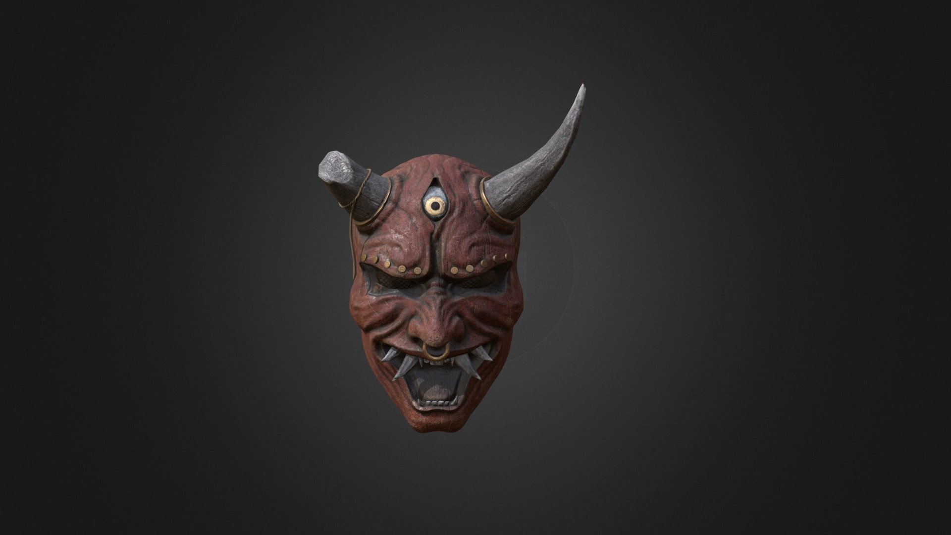 Oni Mask - 3D model by Leo Dunbar (@leodunbar3d) [ab6af9a] - Sketchfab