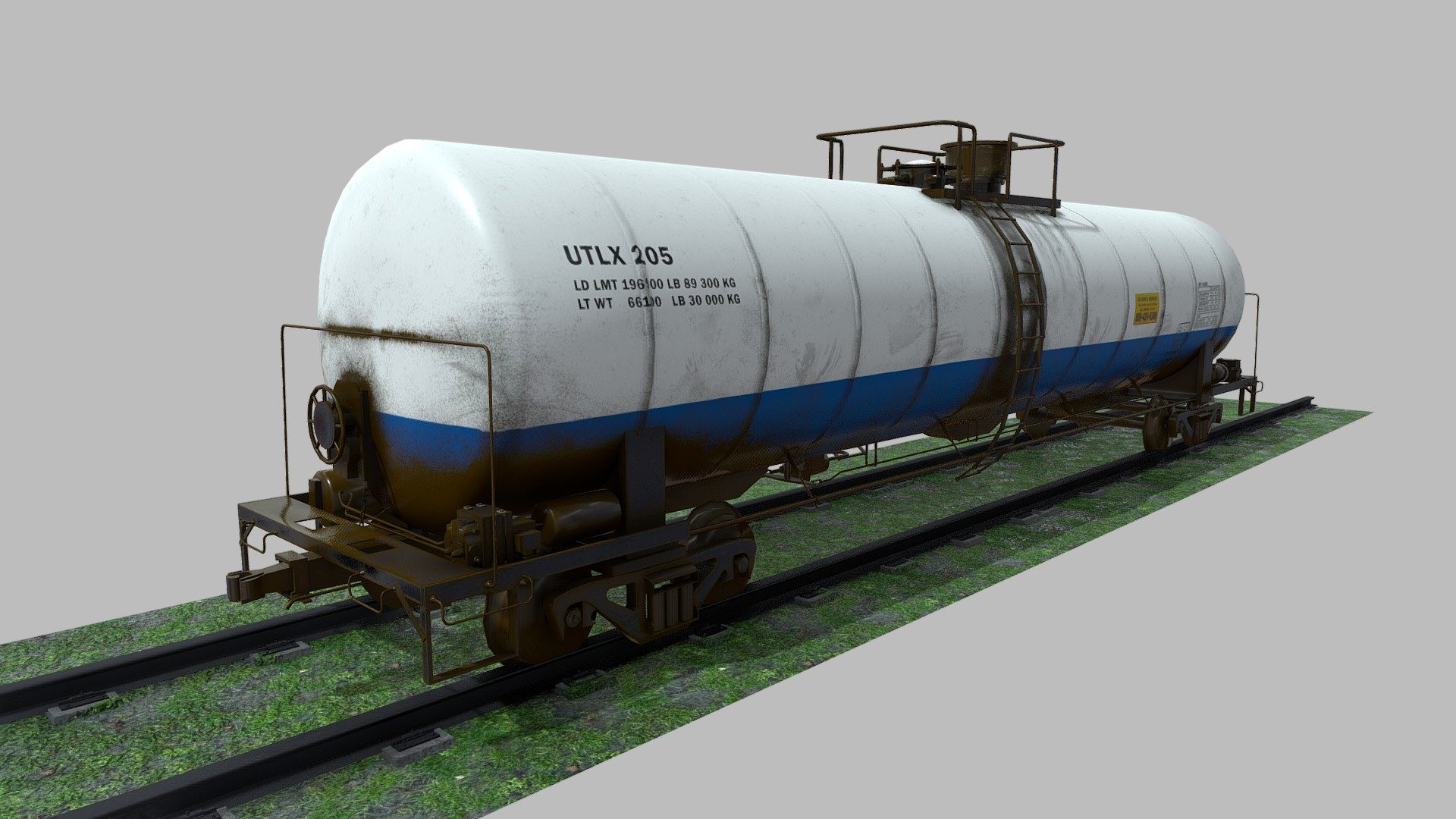 Railway Tank Car - Railroad - Train Tank Wagon - Buy Royalty Free 3D ...