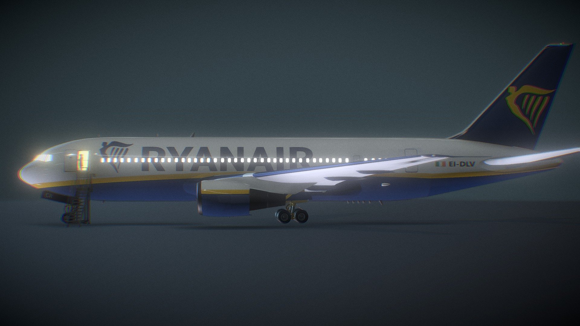 Avião Da Ryanair - Download Free 3D model by SIMULATOR (@asilvacartoon ...