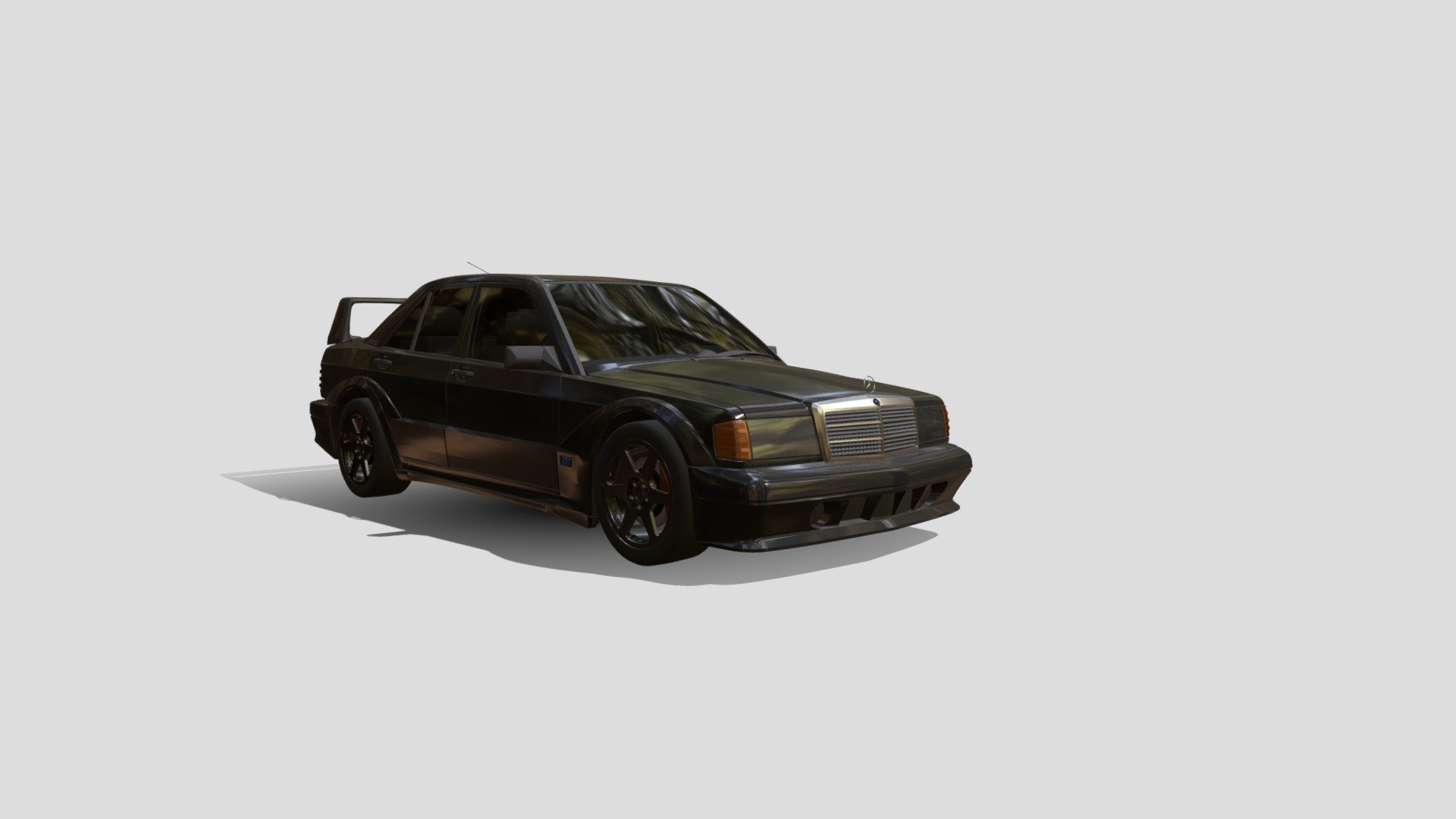 mercedes_190e_evo_1982_3d_model_free - Download Free 3D model by Jean ...