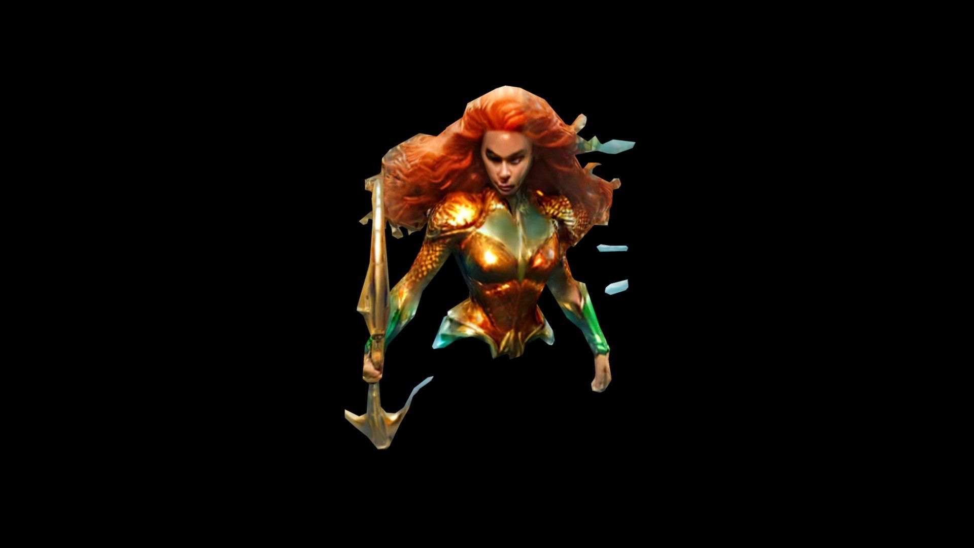 DC Comics "Aquaman" - a red-haired mermaid warri - Download Free 3D ...