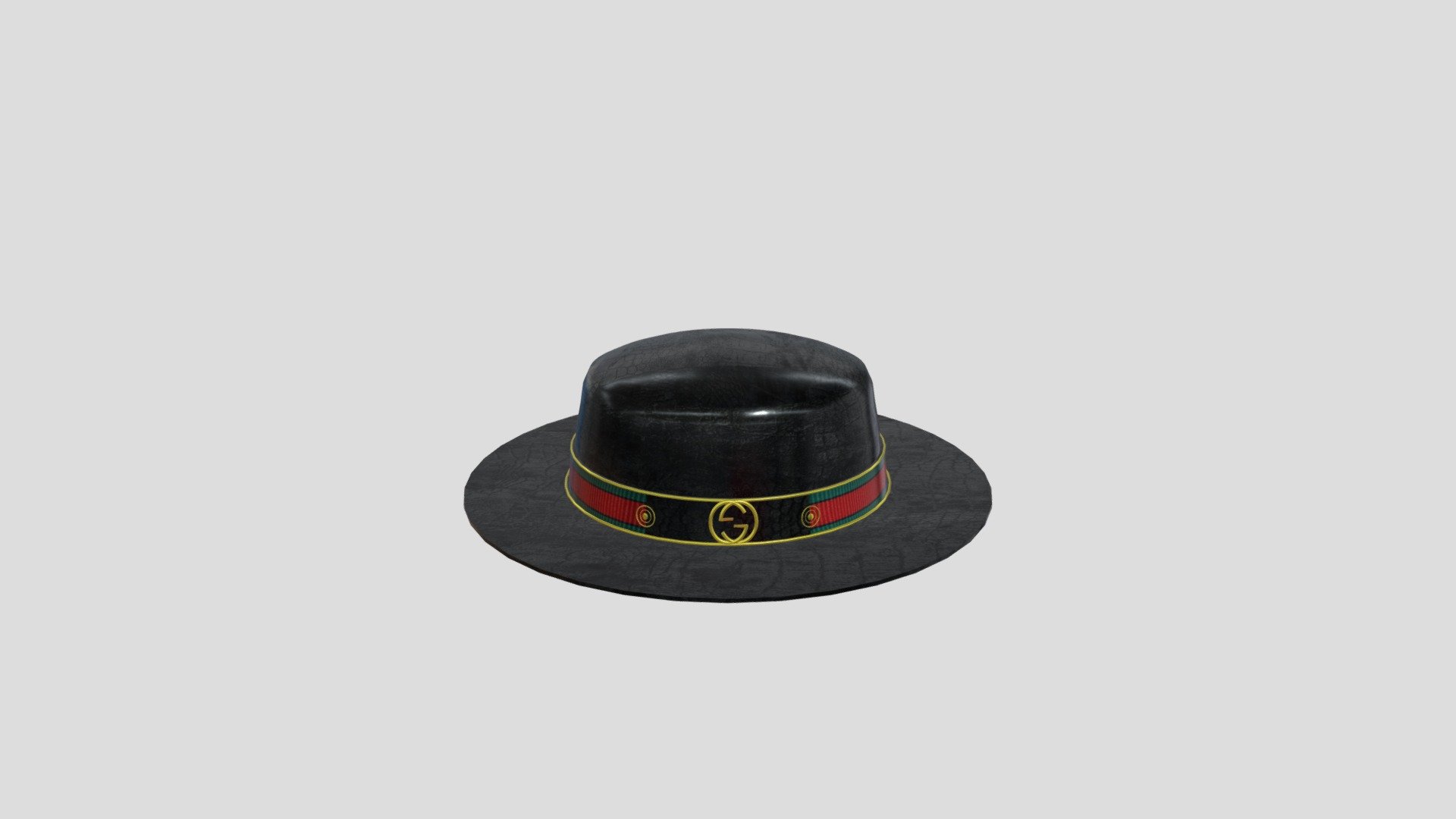 Gucci_hat_model_black - 3D model by big daddy (@fhdf) [ab6e6d1] - Sketchfab