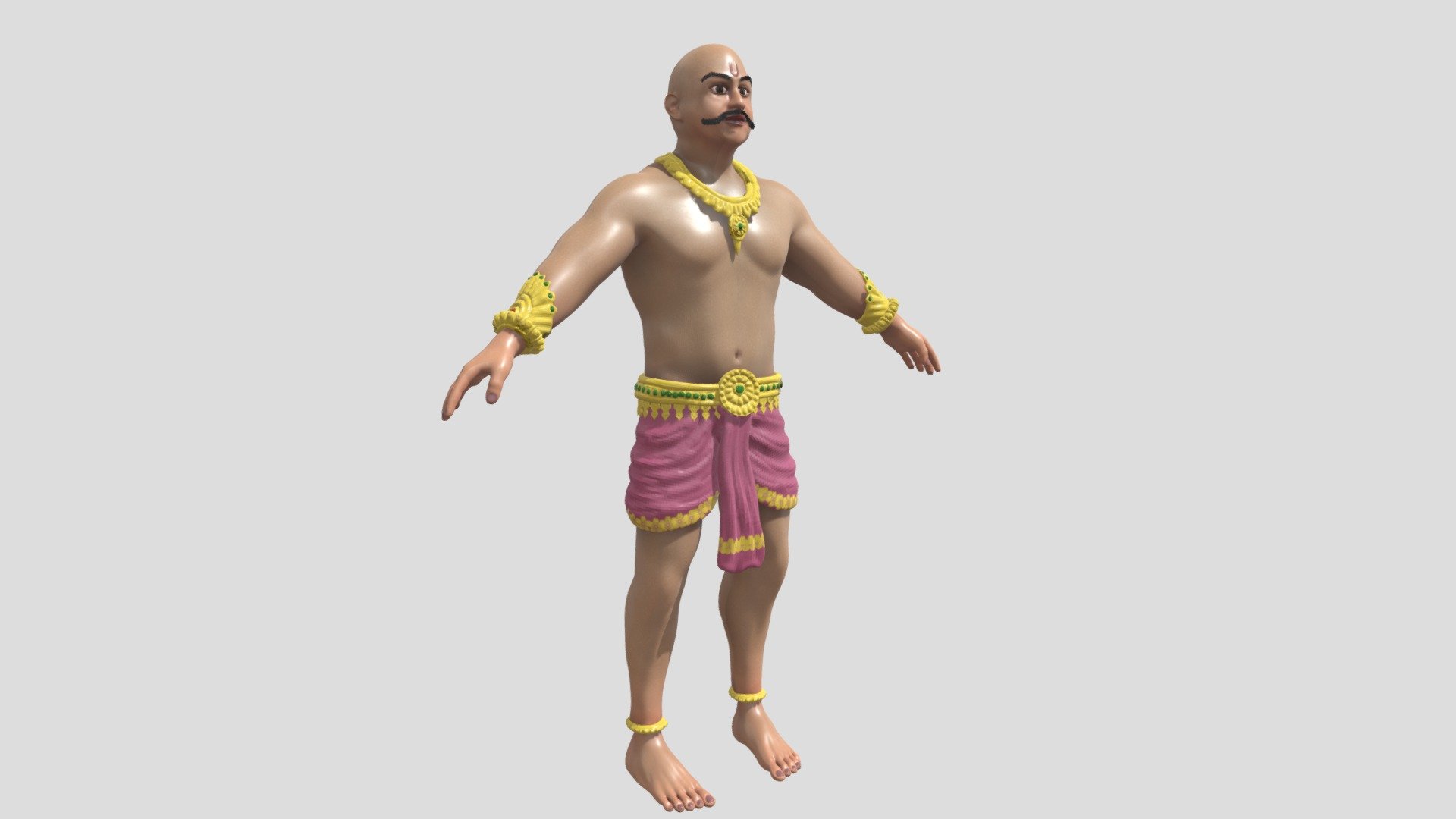 Ghatotkacha indian mahabharat - Buy Royalty Free 3D model by arshad ...