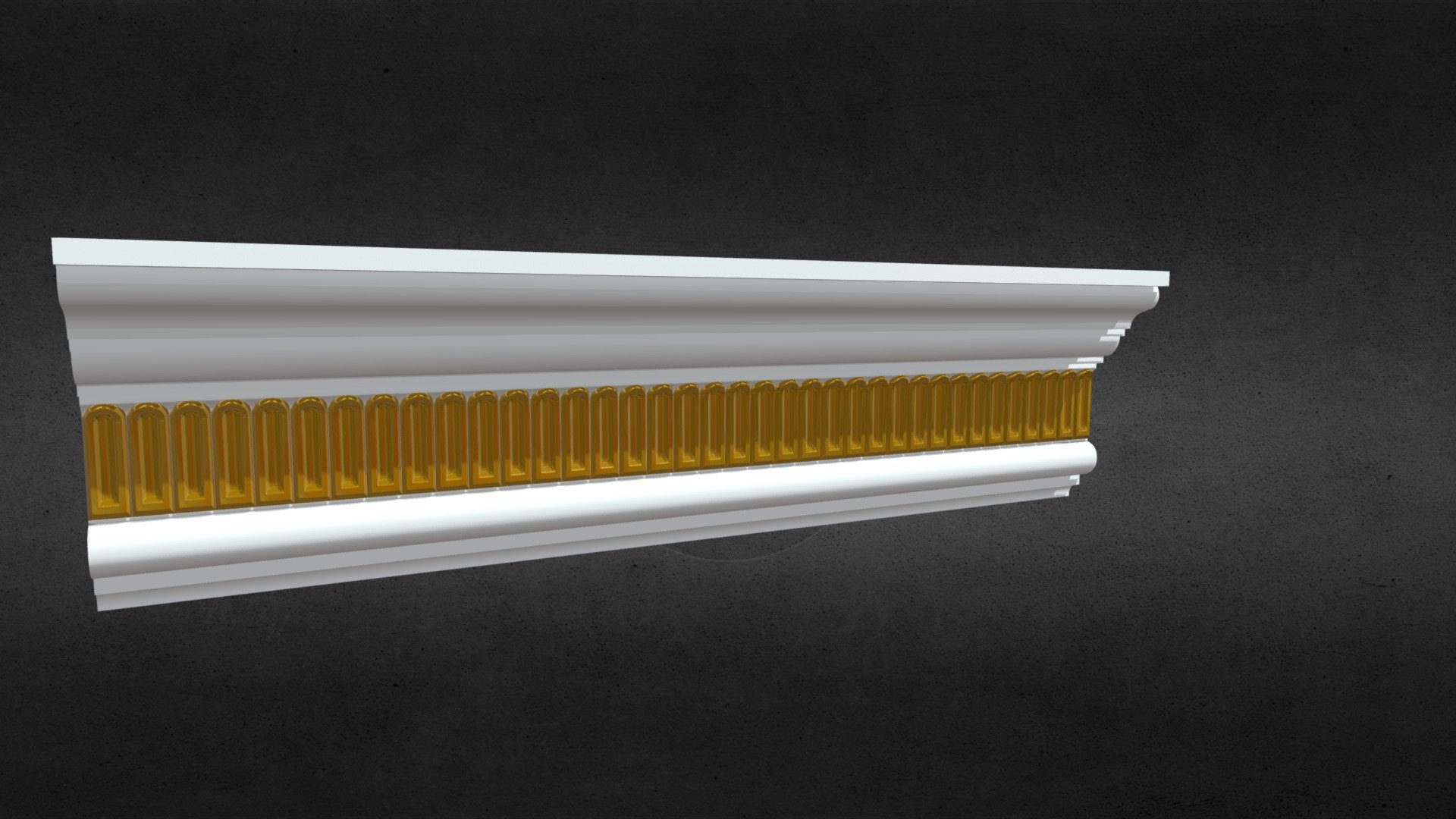 Patterned Cornice Gypsum Plaster 005 - Buy Royalty Free 3D model by ...