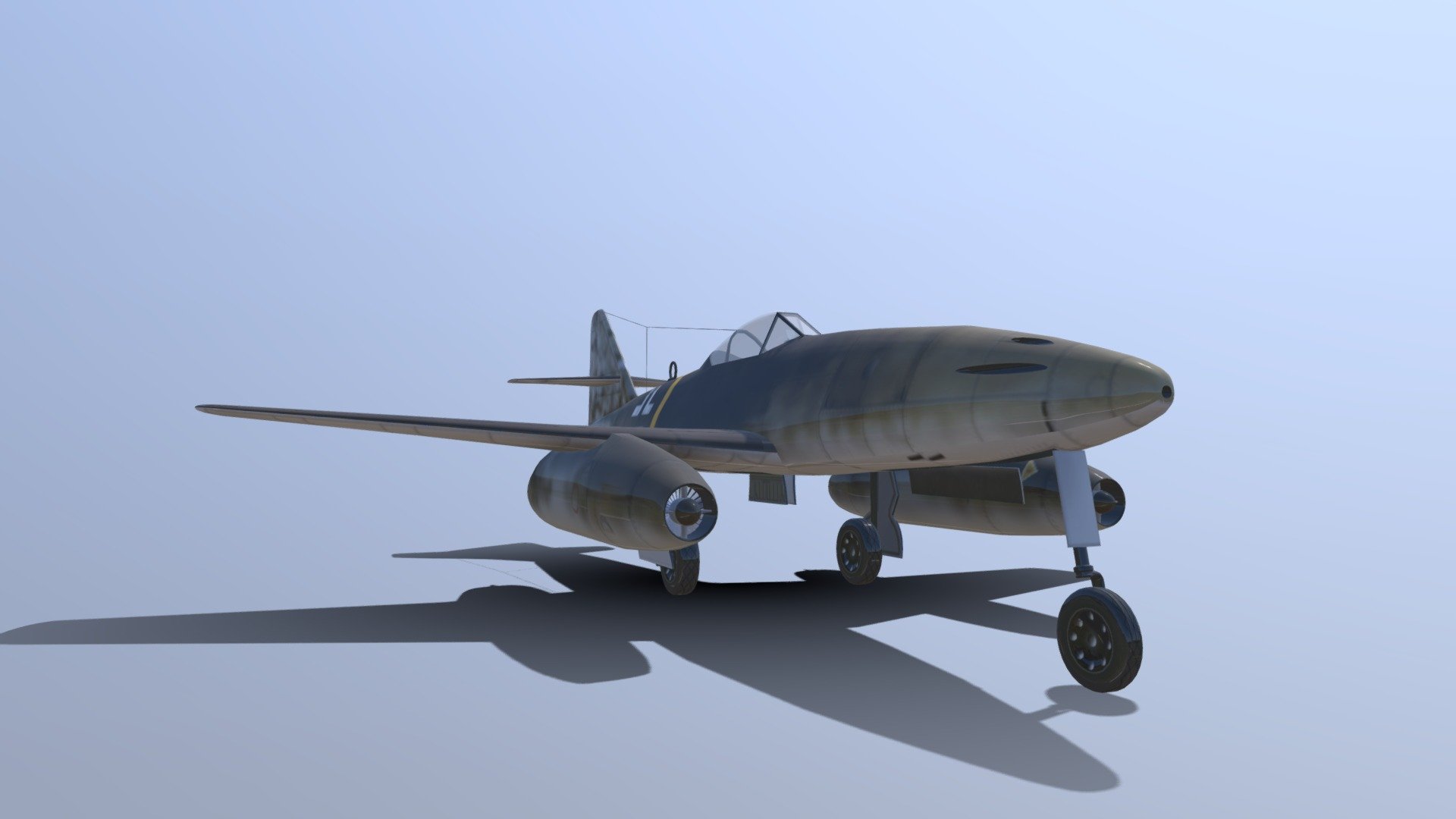 WW2 German ME-262a Hummingbird jetfighter - Download Free 3D model by ...