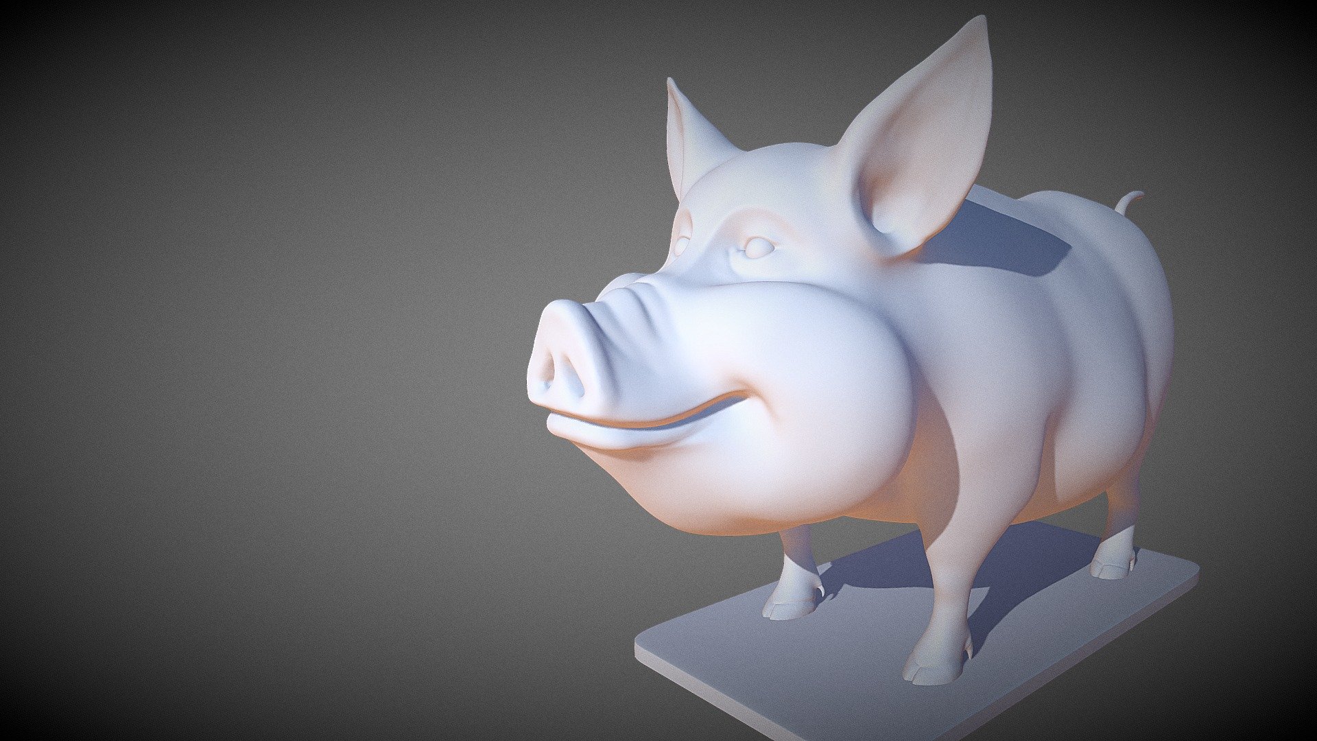 cute Pig 3d print model - 3D model by Amitkumar (@cgamit786) [ab73f77 ...